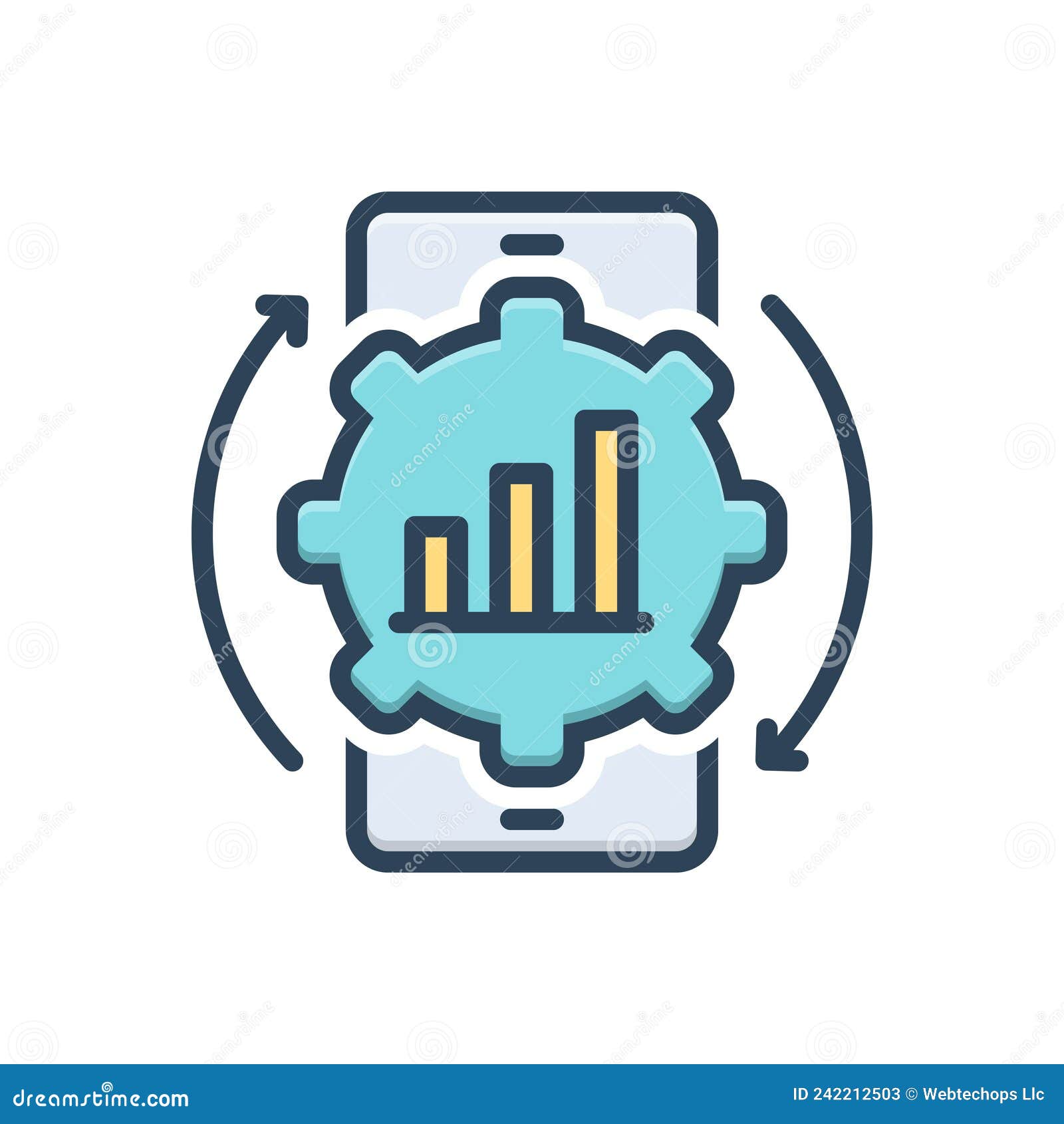 Color Illustration Icon for Optimize, Process and Project Stock Vector ... Color Illustration Icon for Optimize, Process and Project Stock Vector ...