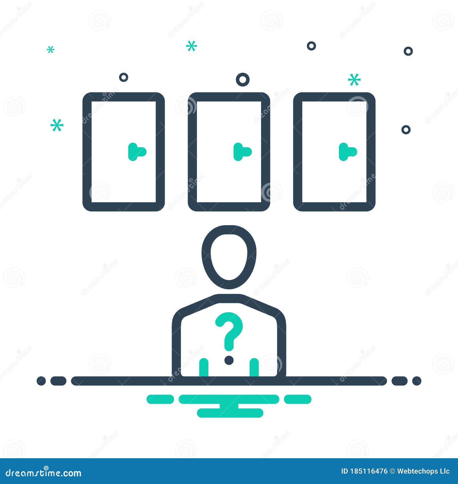 Mix Icon for Option, Rational Choice and Select Stock Vector ...