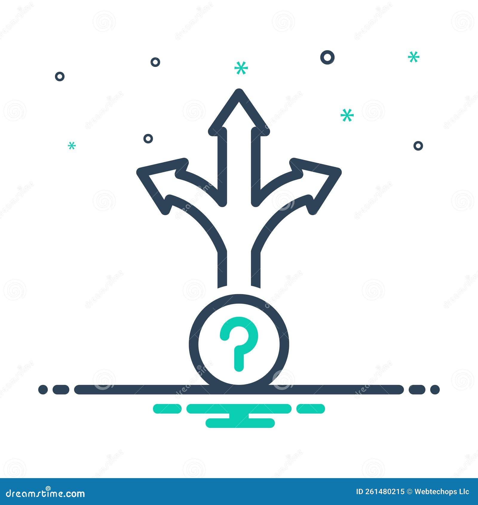 Mix Icon for Optional, Alternate and Path Stock Vector - Illustration ...