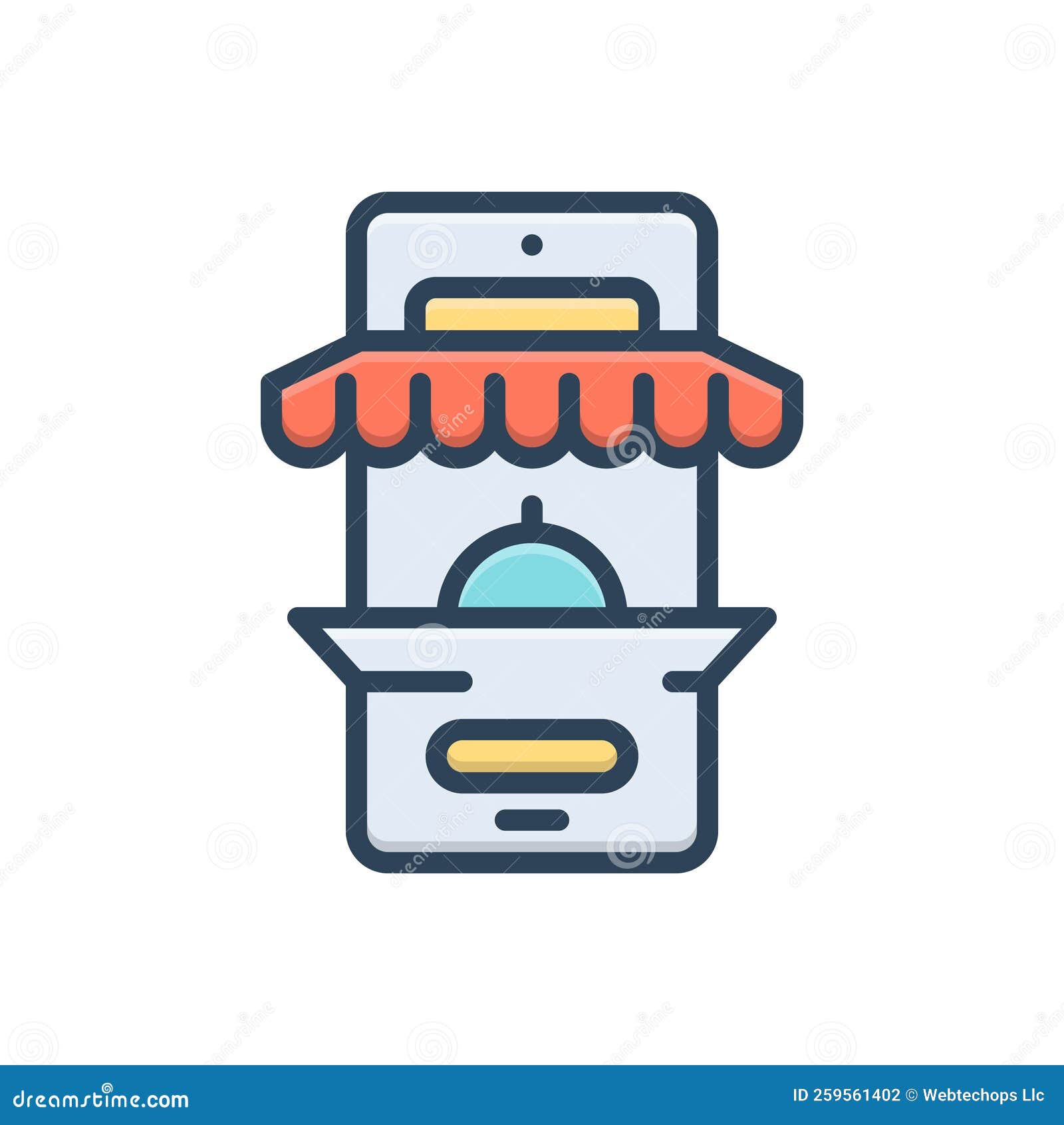 Color Illustration Icon for Order, Purchase and Store Stock ...