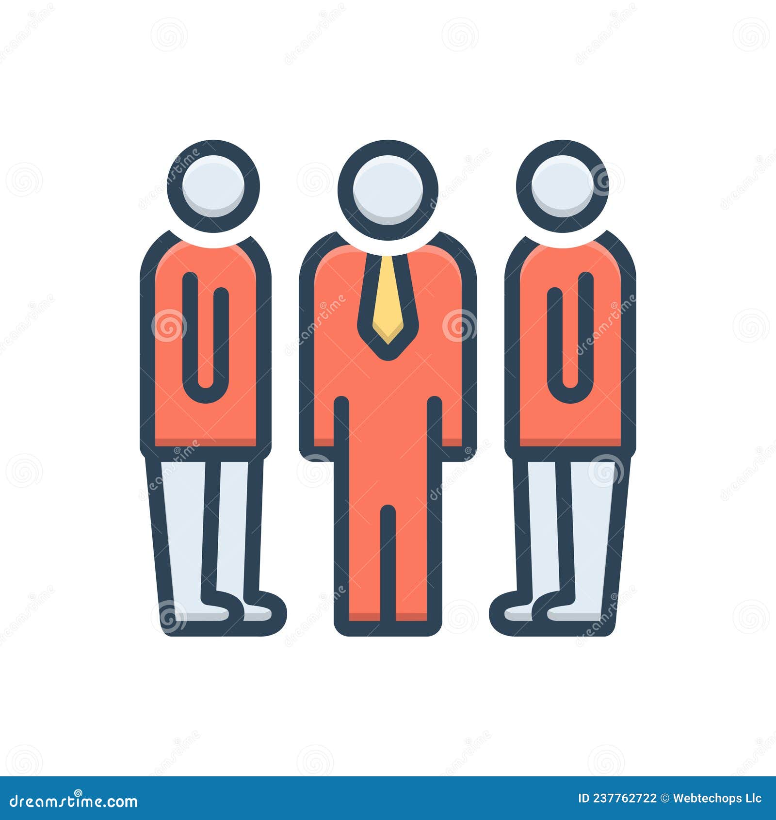 Color Illustration Icon for Ordinary, People and Group Stock ...