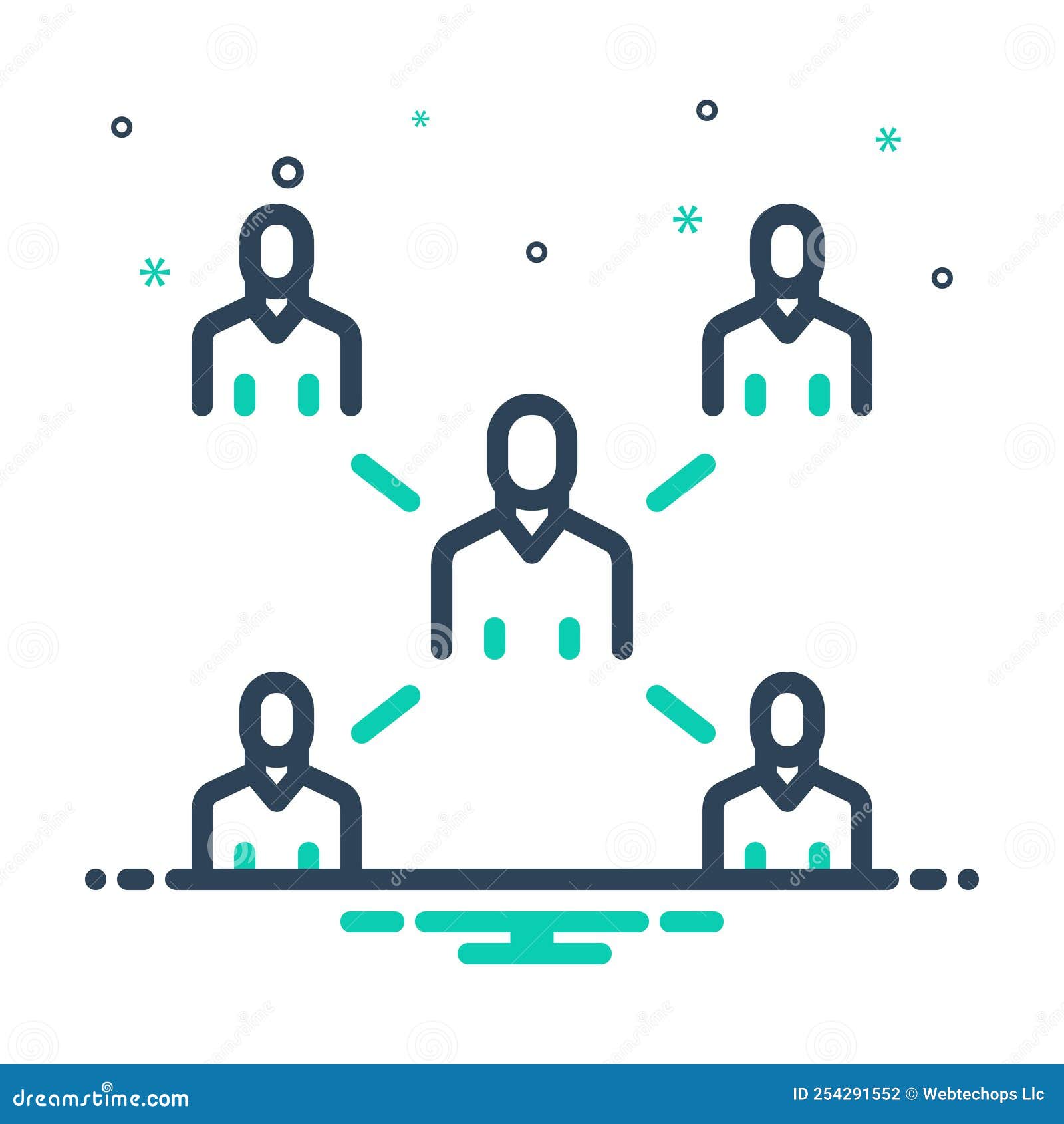 Mix Icon for Organised, Union and Unionized Stock Vector - Illustration ...