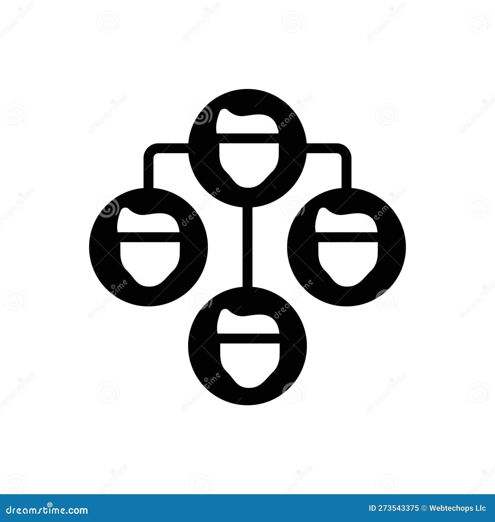 Black Solid Icon for Organization, Combination and Business Stock ...