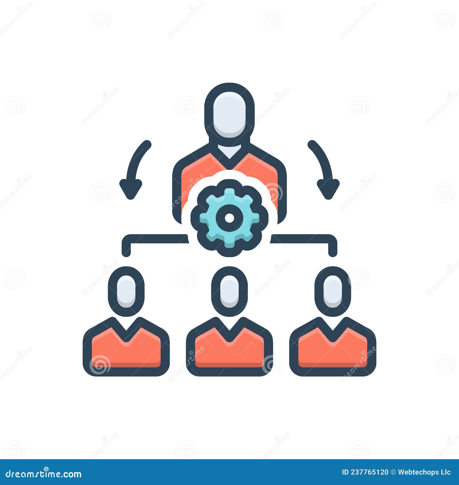 Color Illustration Icon for Organize, Maintain and Supervise Stock ...