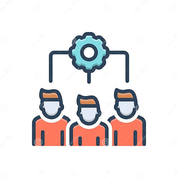 Color Illustration Icon for Organizing, Planning and Arrangement Stock ...