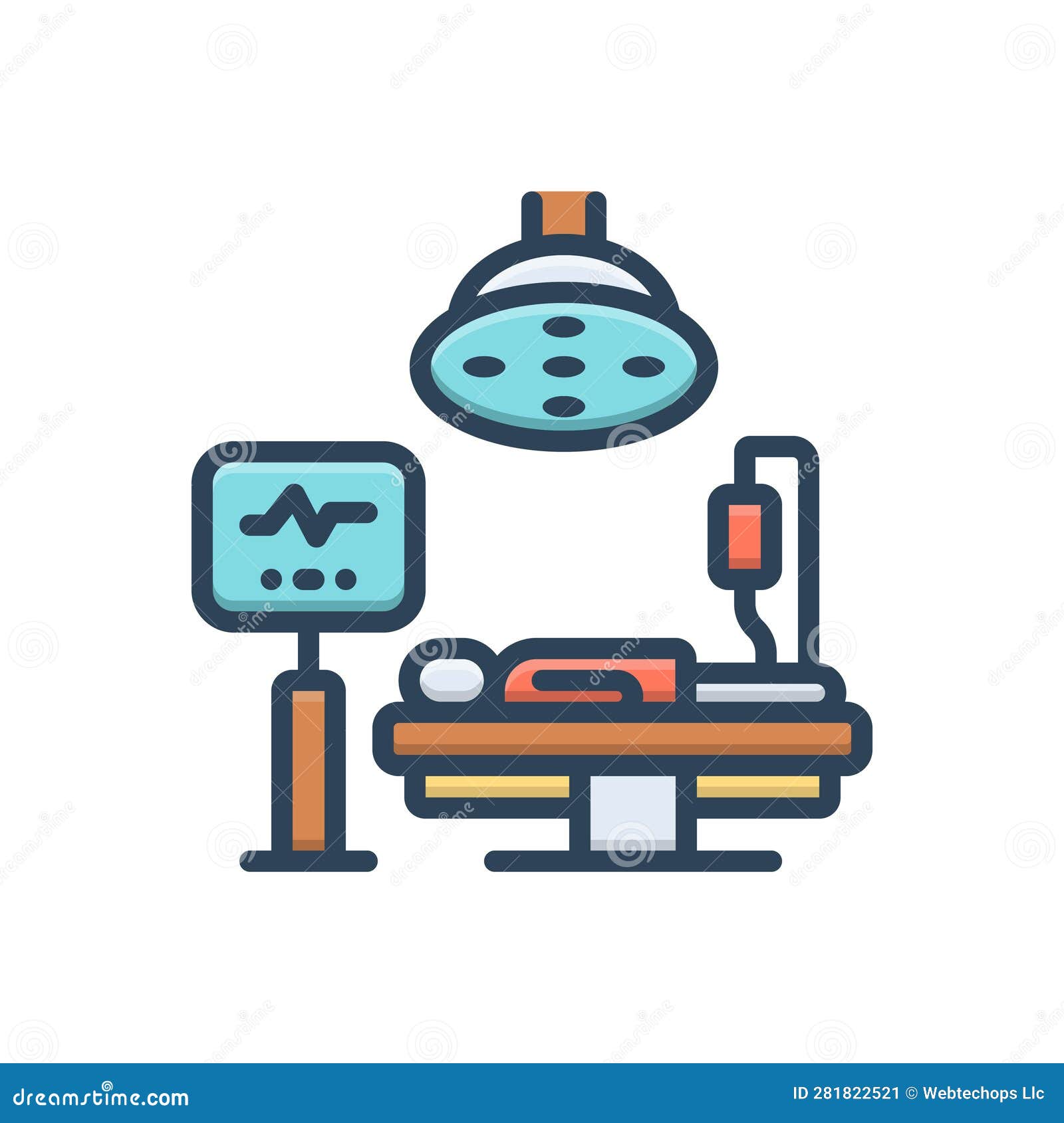 Color Illustration Icon for Ot, Operating and Surgery Stock Vector ...