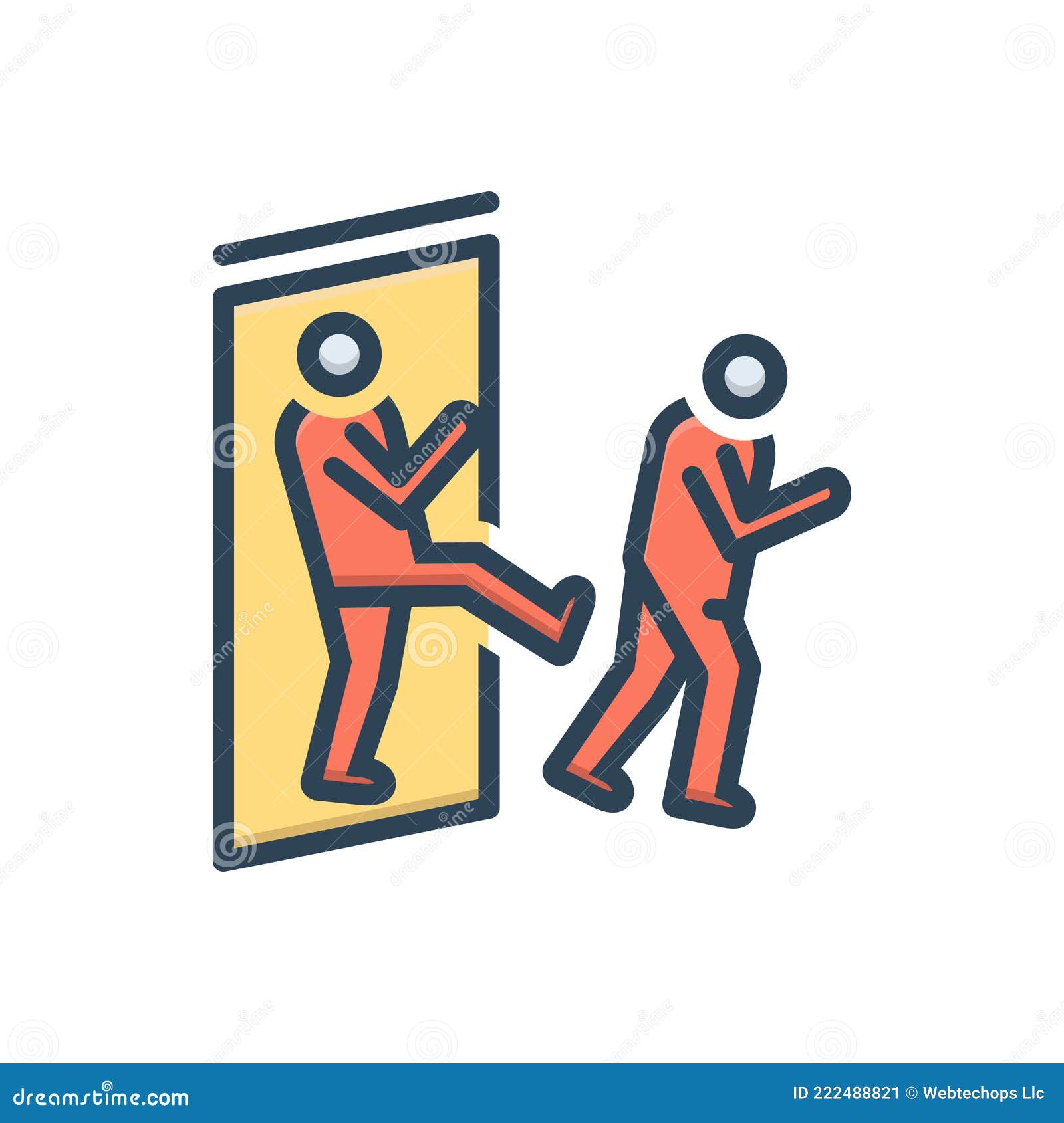 Color Illustration Icon for Out, Exclude and Withdraw Stock ...