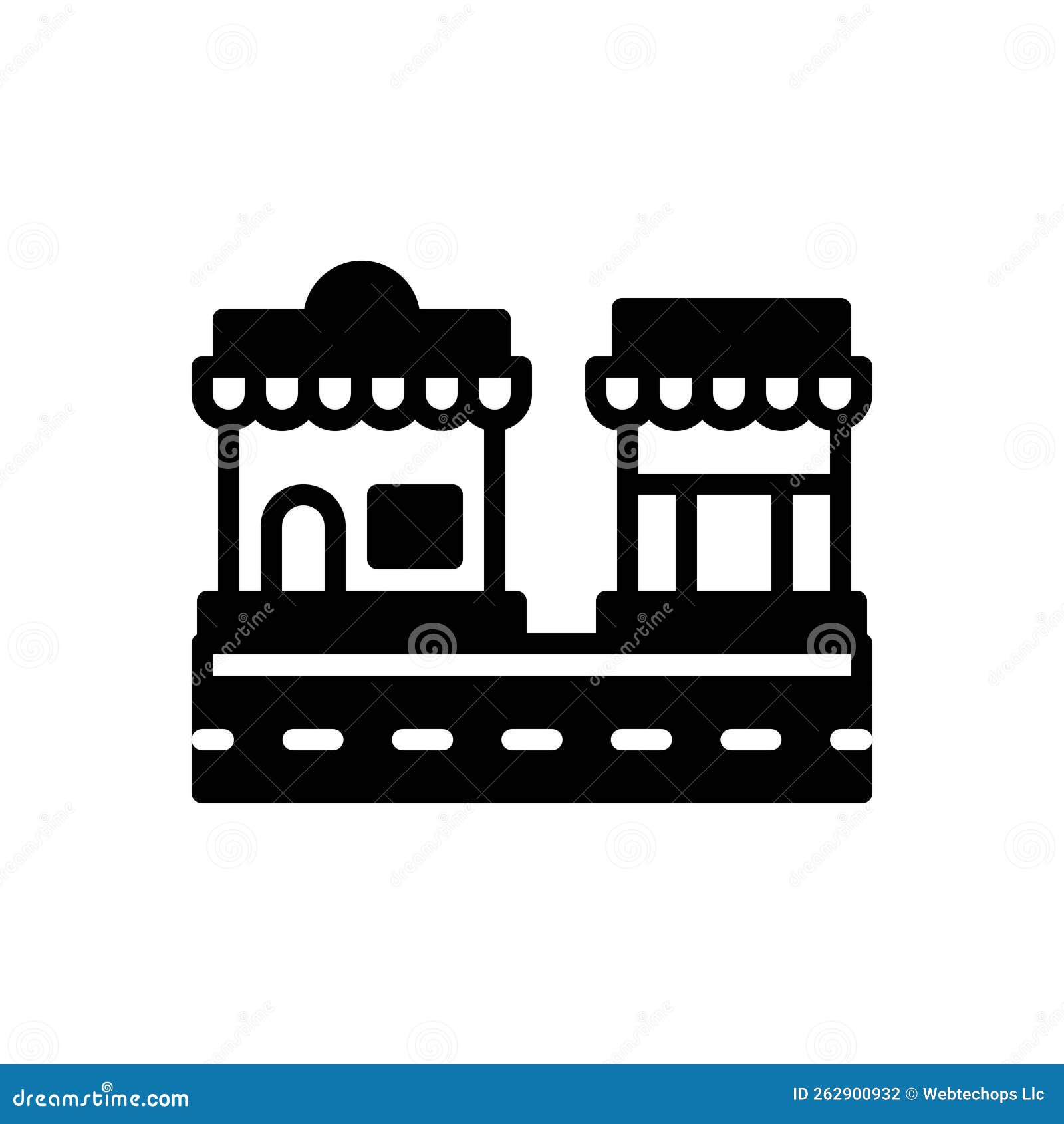 Black Solid Icon for Outlets, Market and Marketplace Stock Vector ...