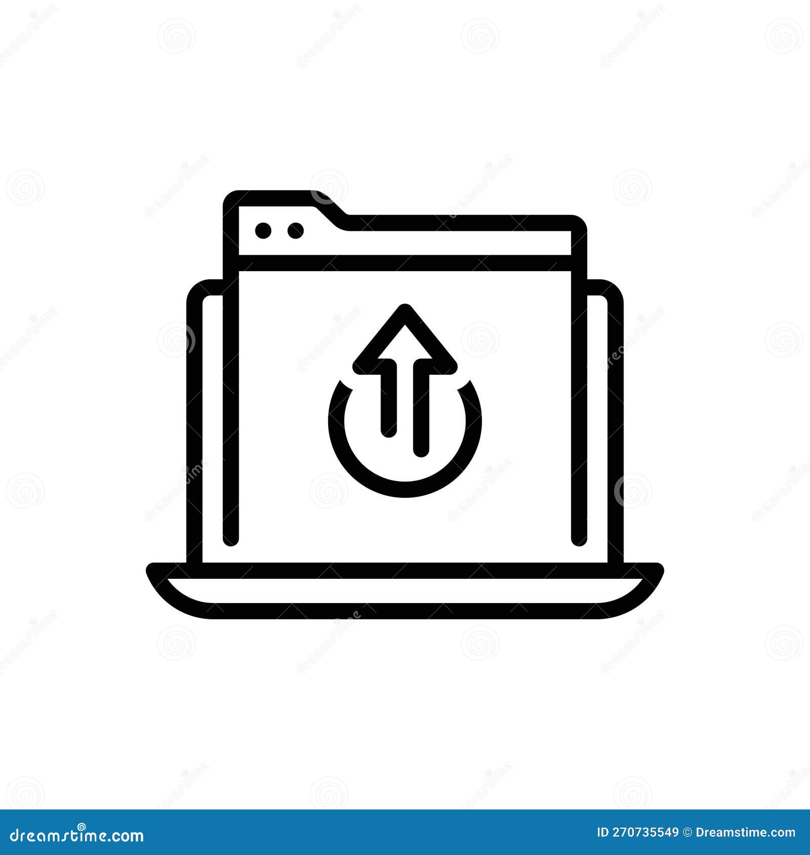 Black Line Icon for Output, Produce and Website Stock Vector ...