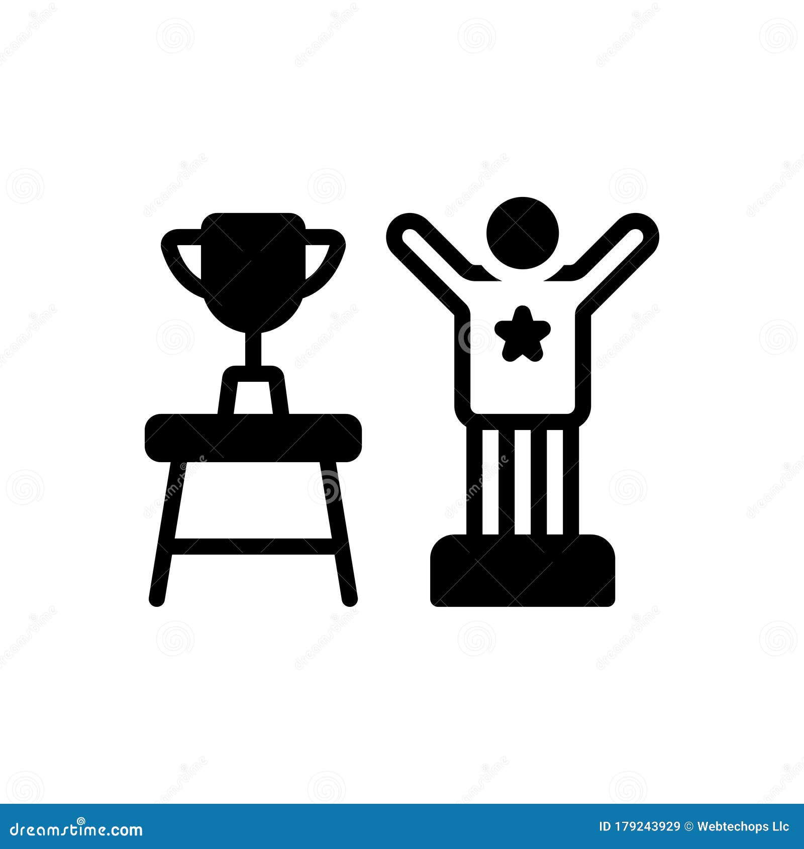 Black Solid Icon for Overcome, Conquer and Surmount Stock Vector ...