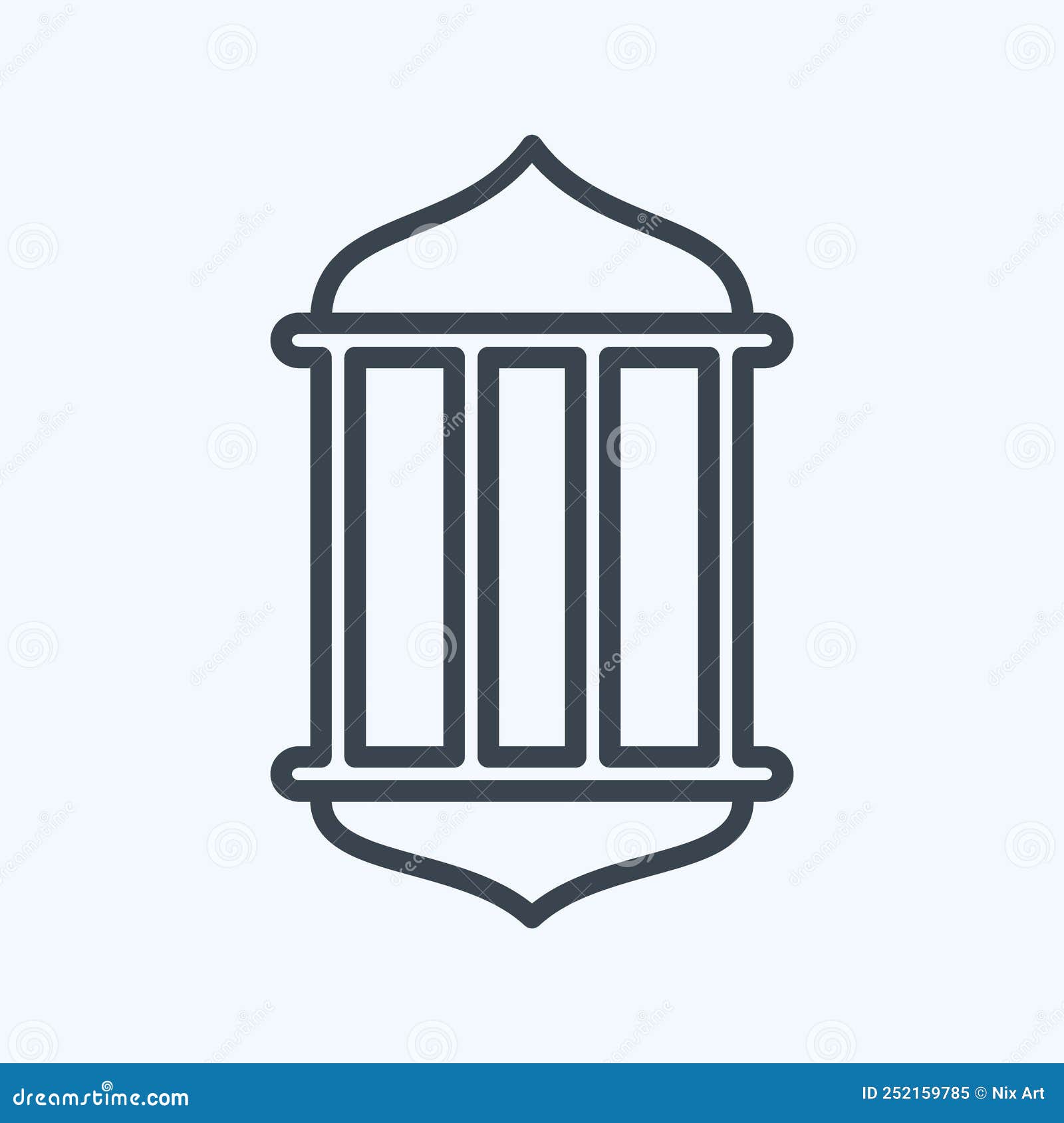 Icon Overhead Light - Line Style - Simple Illustration Stock ...