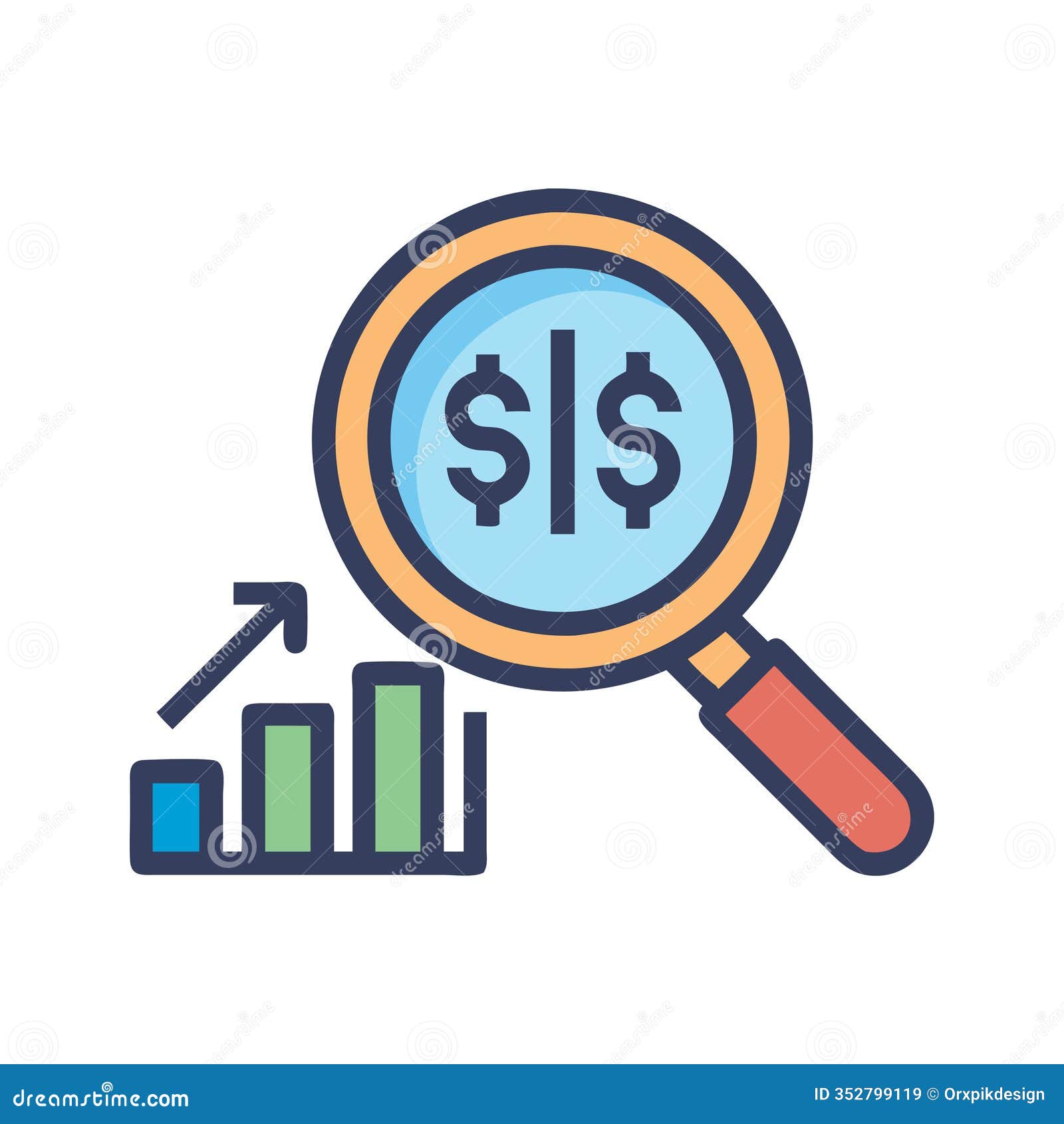 Icon For Overview Of Equity Research Methods Cartoon Vector ...