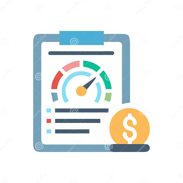 Icon for Overview of Financial Performance Metrics Stock Vector ...