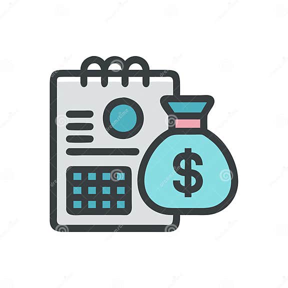 Icon for Overview of Project Budgeting Stock Vector - Illustration of ...