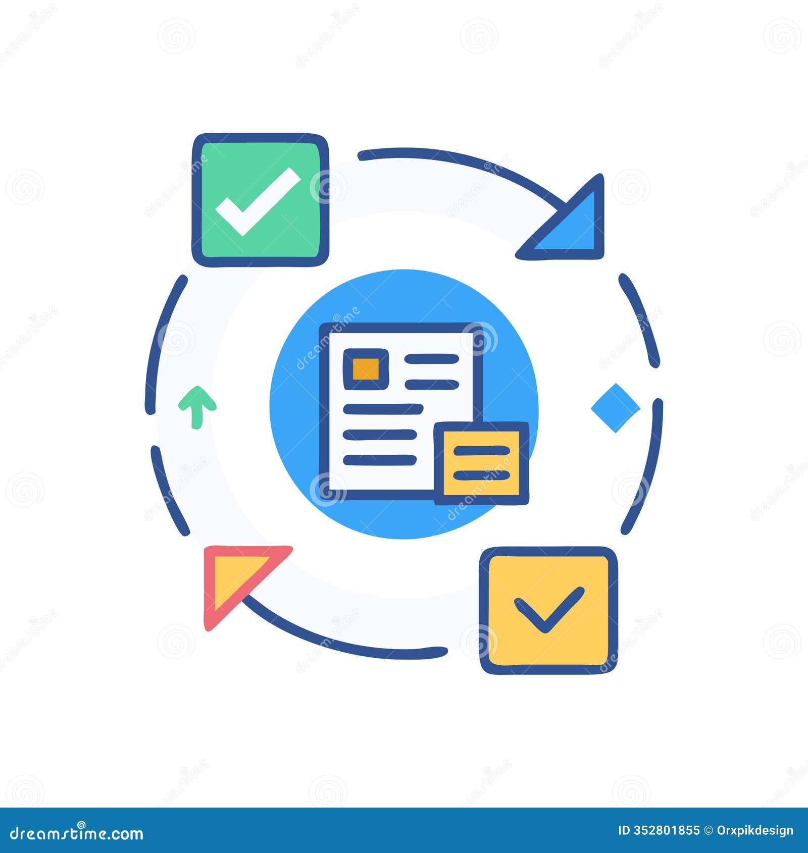 Icon for Overview of Project Lifecycle Stages Stock Vector ...