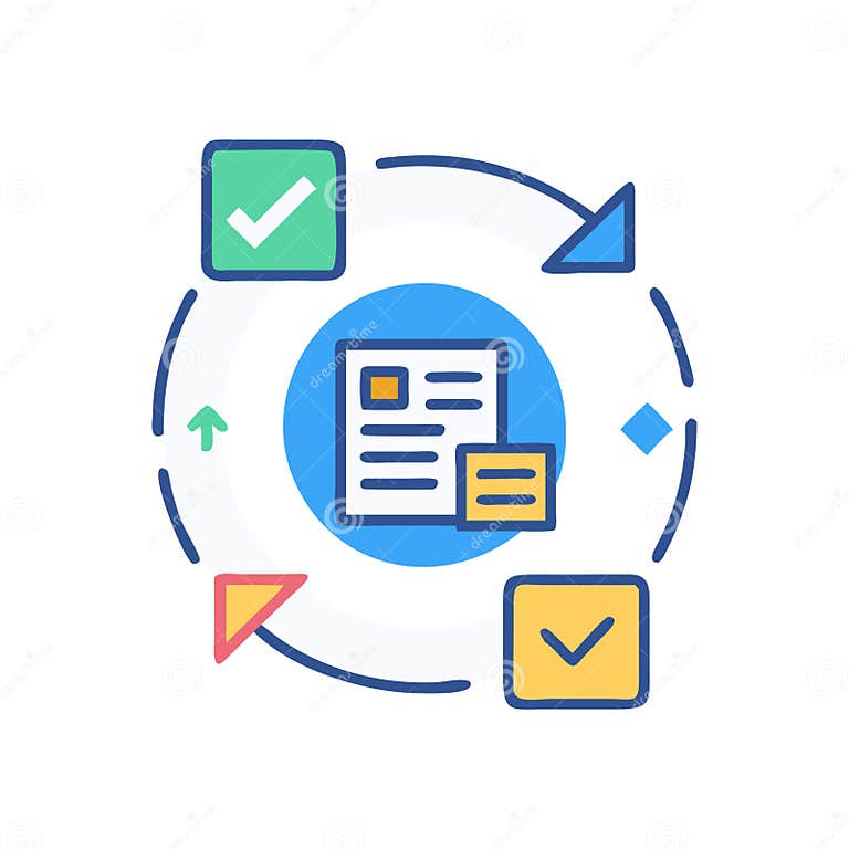Icon for Overview of Project Lifecycle Stages Stock Vector ...