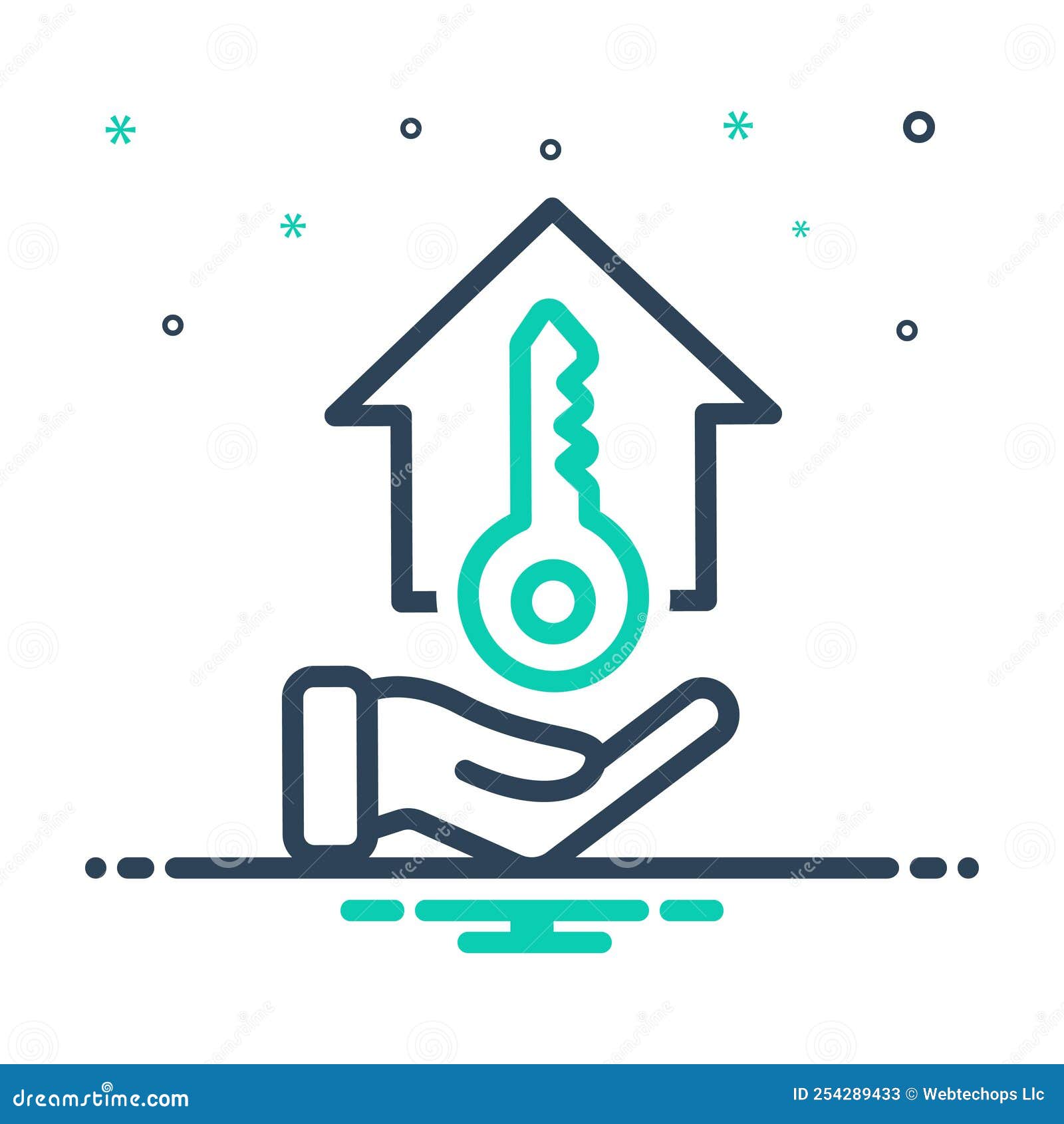 Mix Icon for Ownership, Proprietorship and Holding Stock Illustration ...