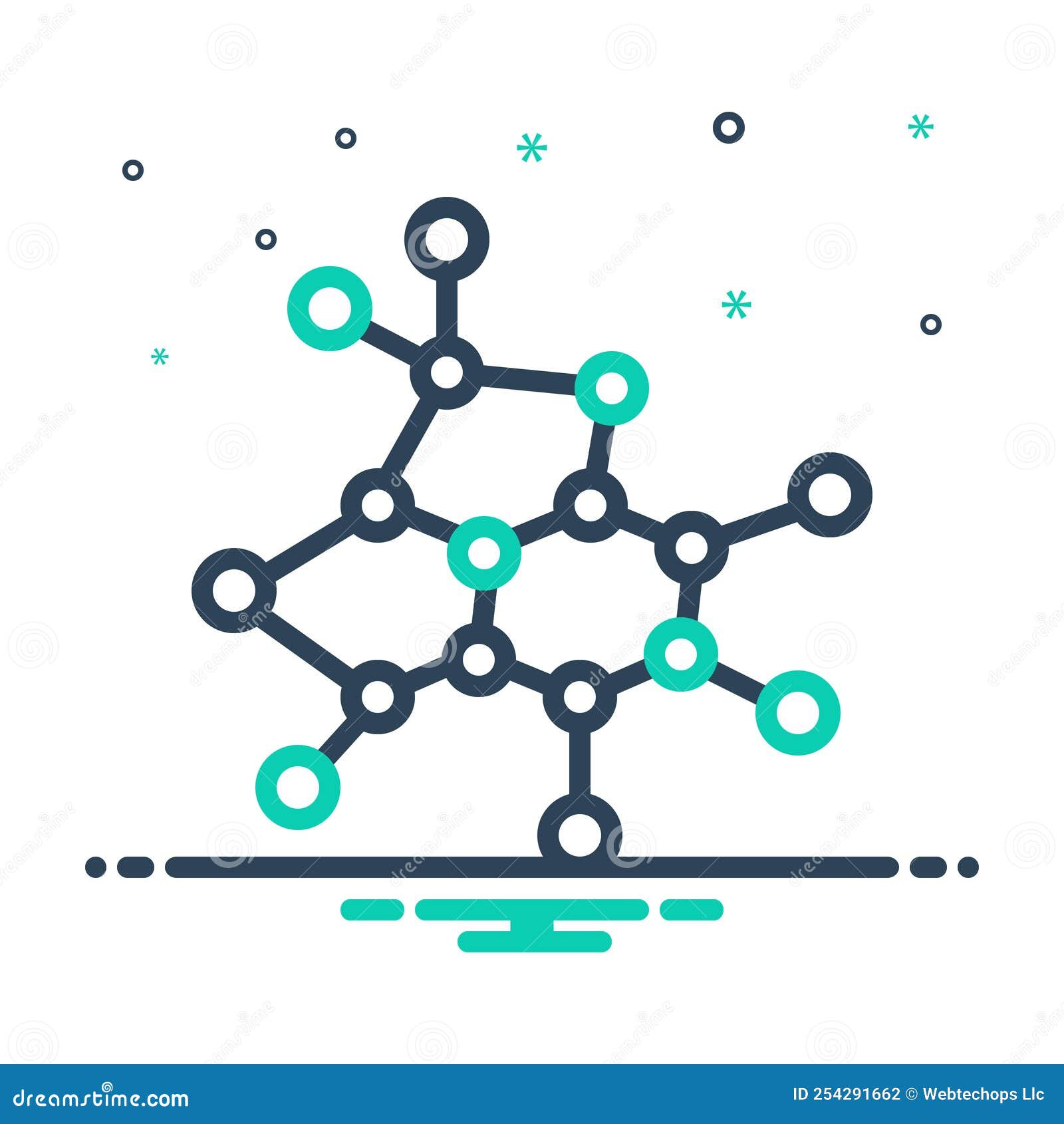 Mix Icon for Oxide, Chemical and Molecular Stock Vector - Illustration ...