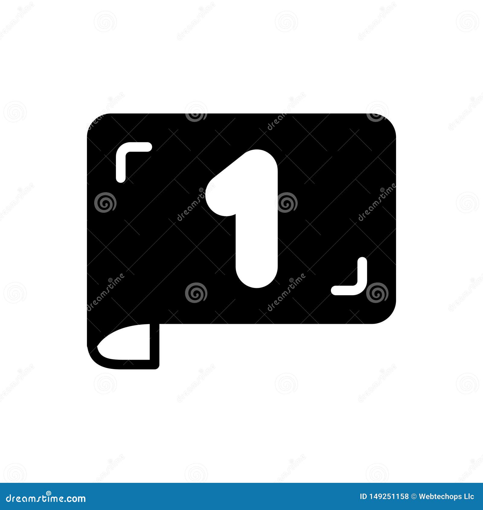 Black Solid Icon for Page Number, Count and Document Stock Vector ...