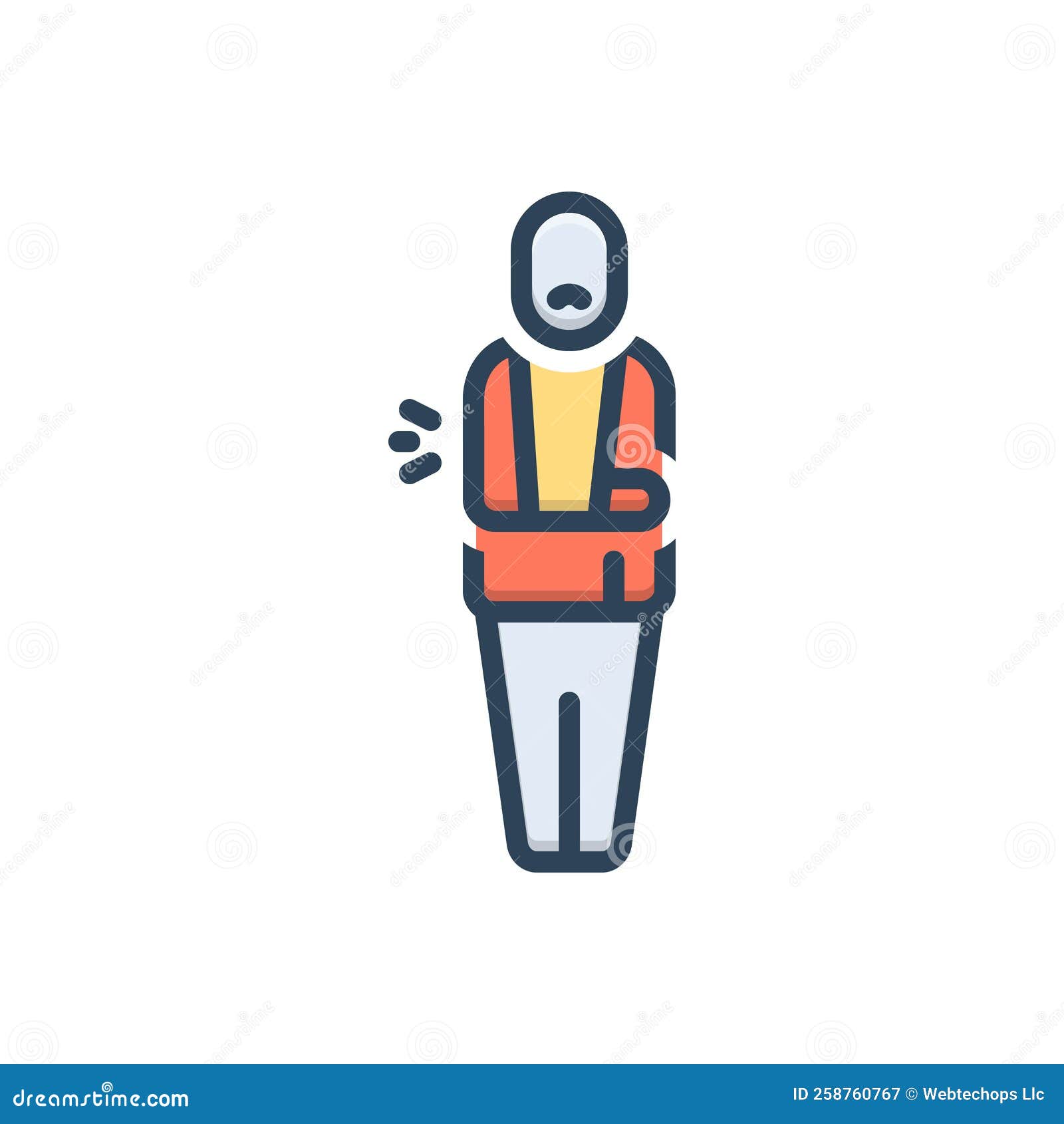 Color Illustration Icon for Painful, Plaintive and Dolorous Stock ...