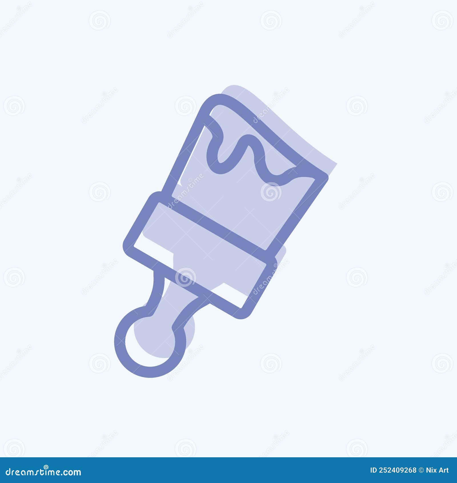 Icon Paint Brush. Suitable for Building Symbol. Two Tone Style. Simple ...