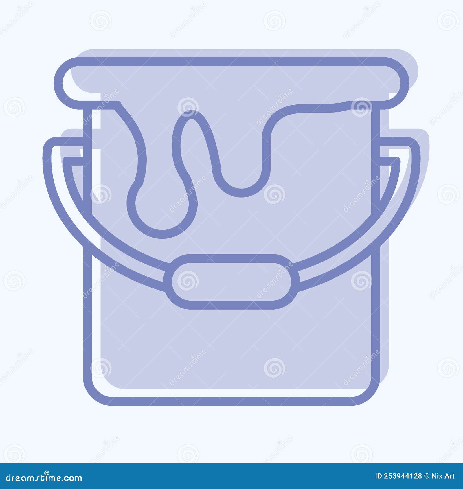 Icon Paint Can. Suitable for Paint Art Tools Symbol. Two Tone Style ...