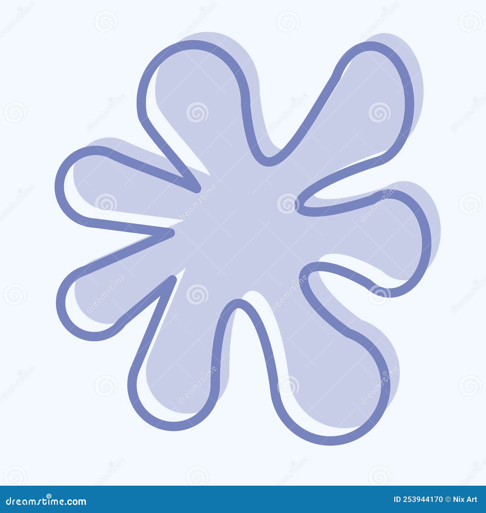 Icon Paint Splash. Suitable for Paint Art Tools Symbol. Two Tone Style ...