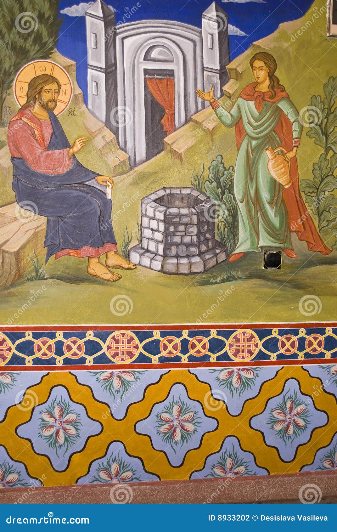 Icon Paintings in Monastery Interior Stock Photo - Image of bulgarian ...