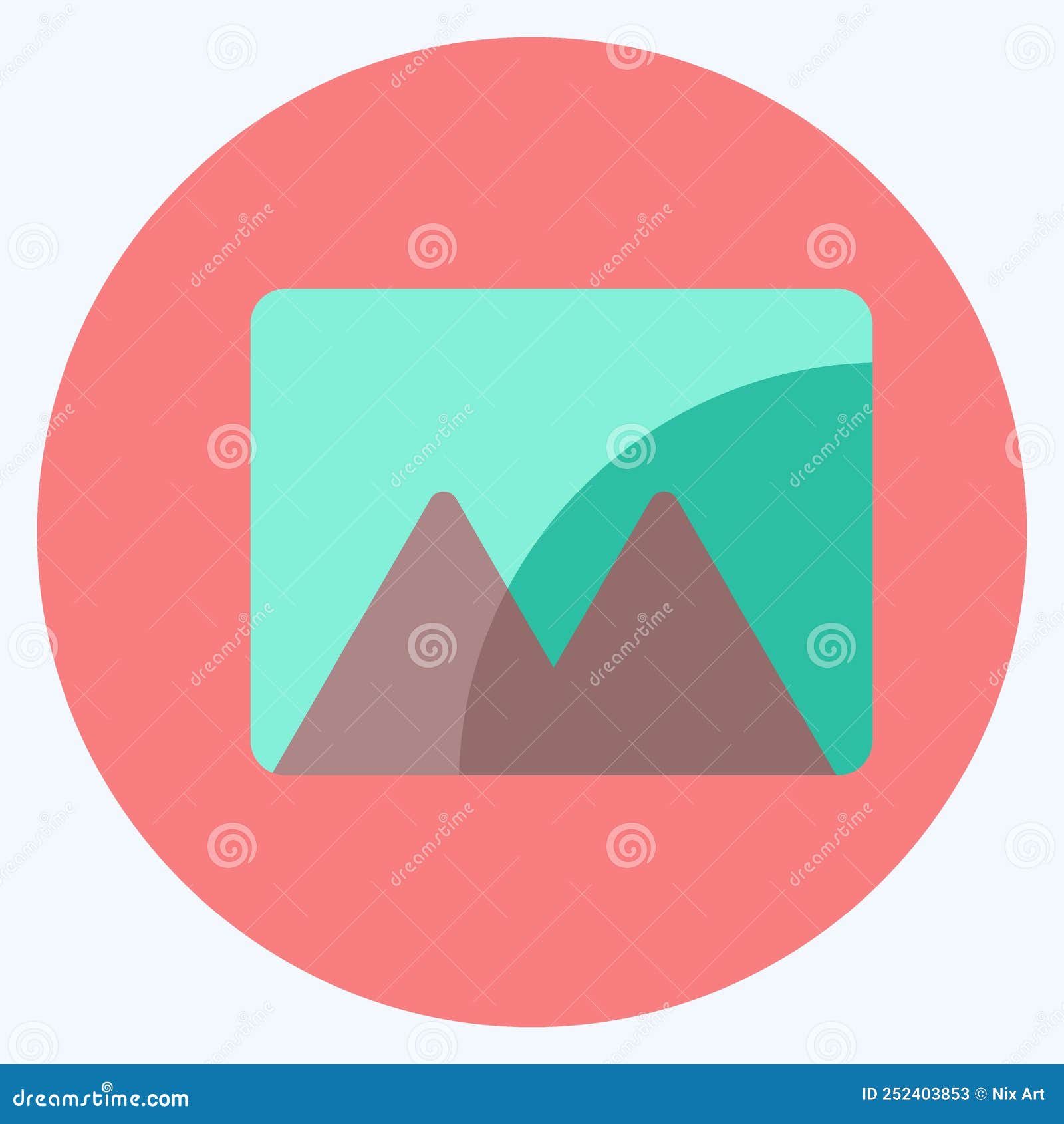 Icon Panorama. Suitable for Photo Editing Symbol. Flat Style. Simple ...