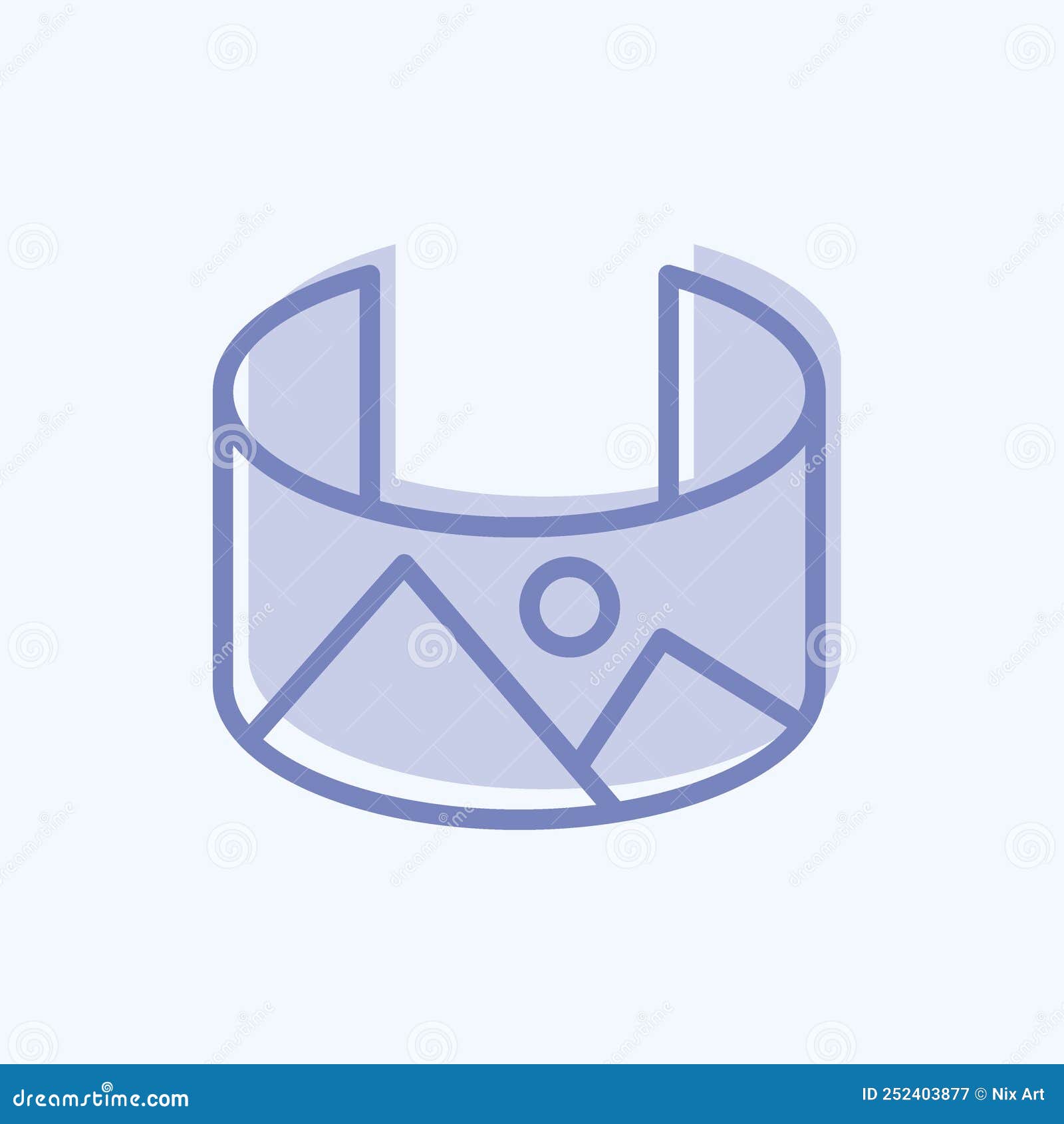 Icon Panoramic. Suitable for Art Symbol. Two Tone Style. Simple Design ...