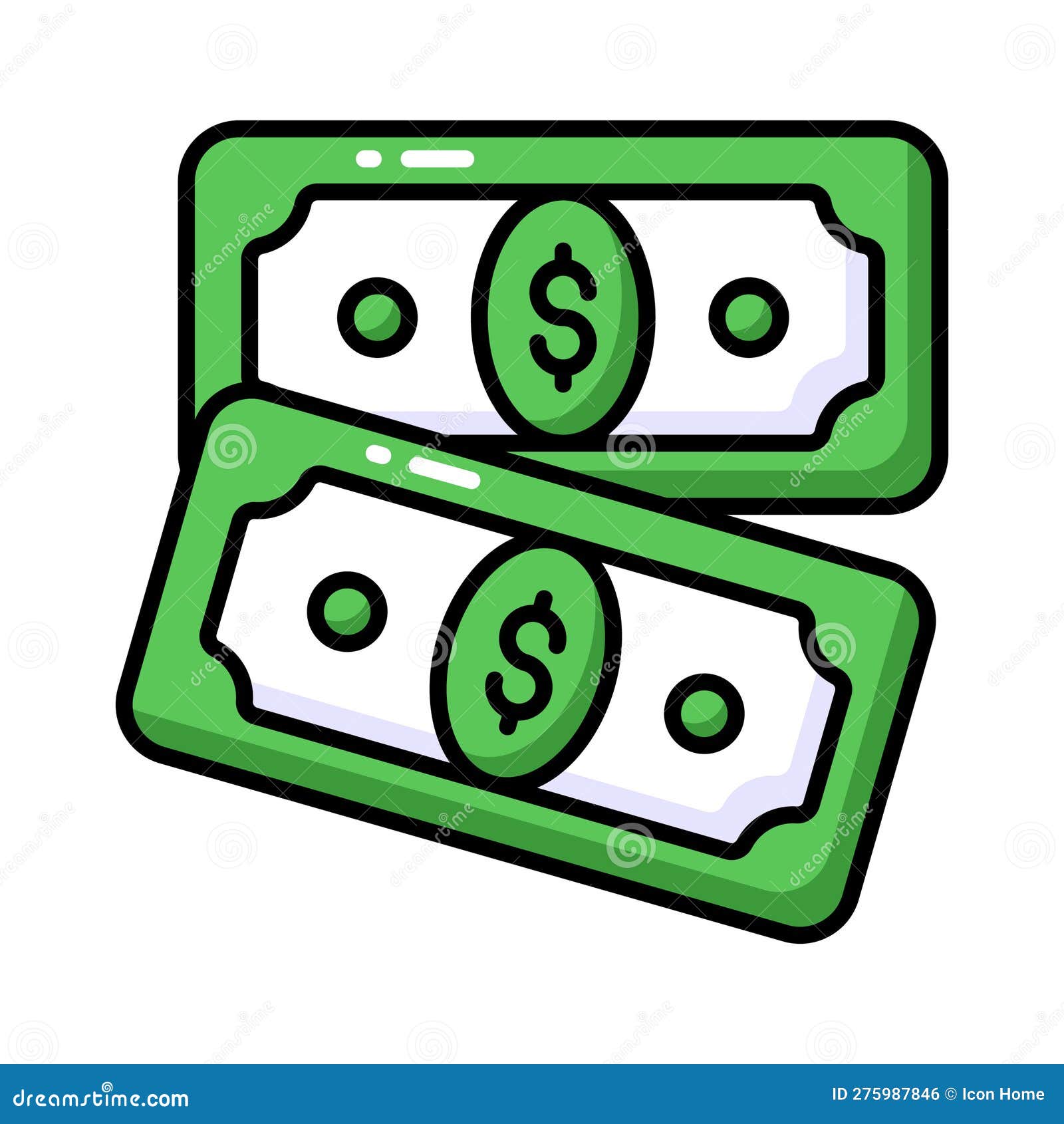An Icon of Paper Currency in Modern Style, Well Designed Vector of ...