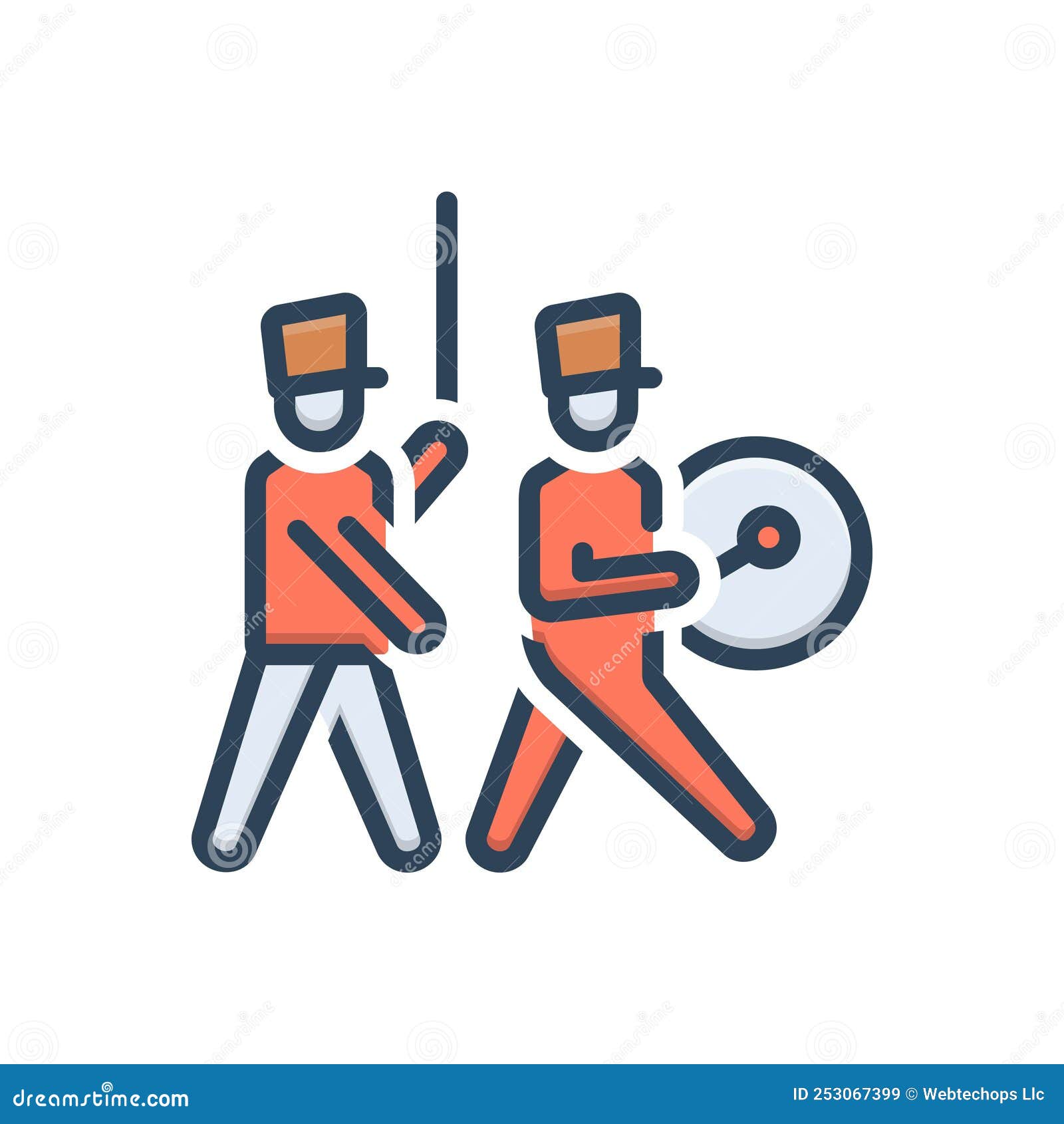 Color Illustration Icon for Parade, Ceremony and Solider Stock Vector ...