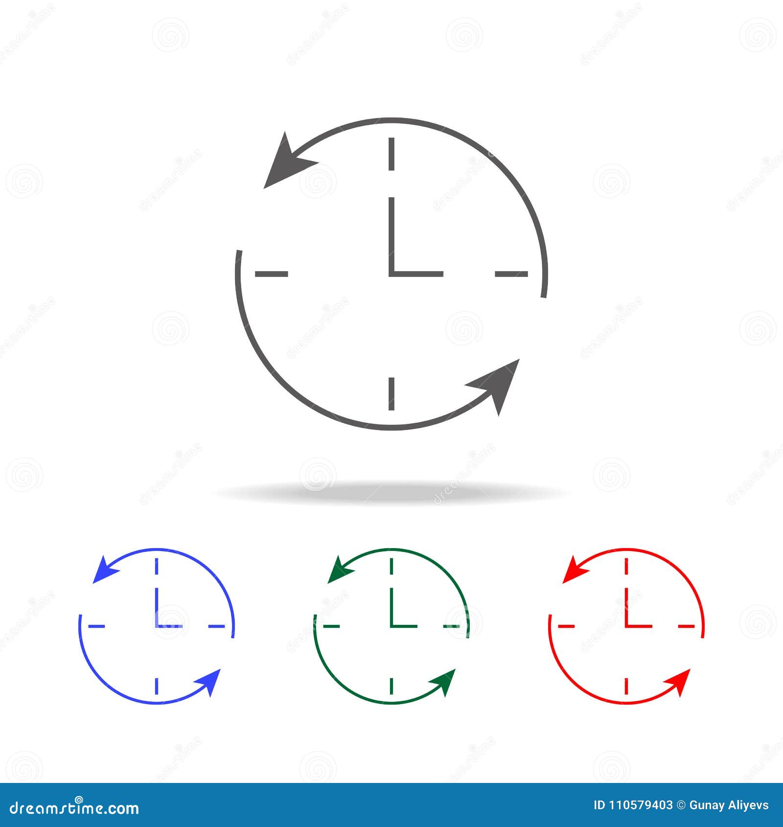 Icon Part Time Icon. Elements in Multi Colored Icons for Mobile Concept ...
