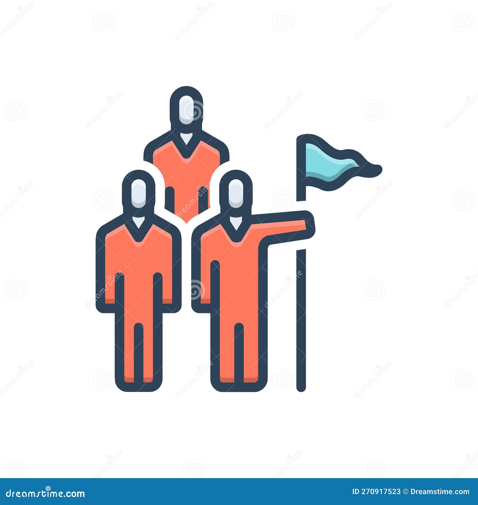 Color Illustration Icon for Participate, Perform and Candidate Stock ...