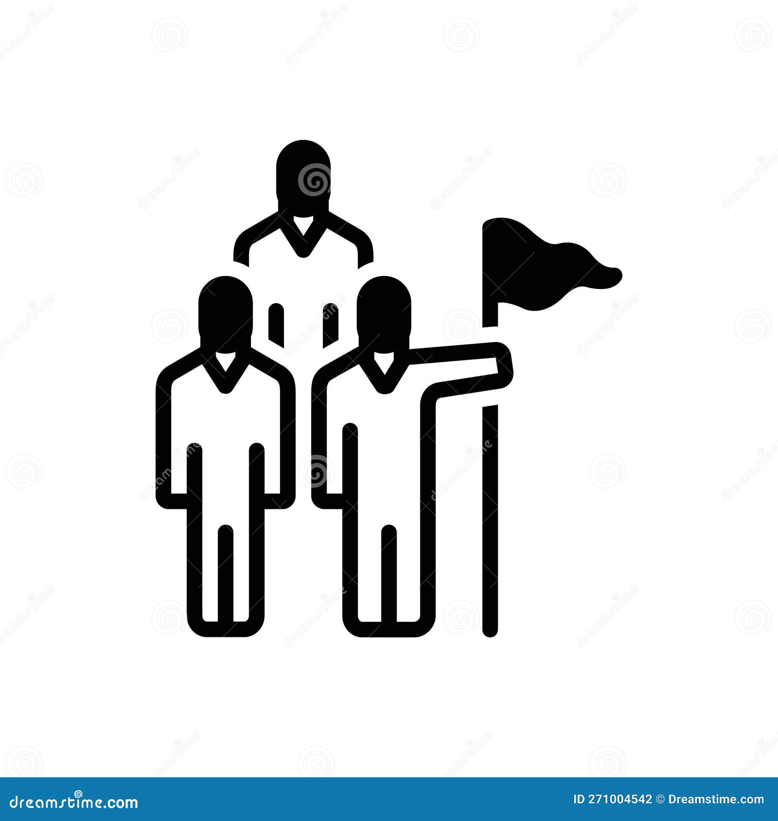 Black Solid Icon for Participate, Perform and Procession Stock Vector ...