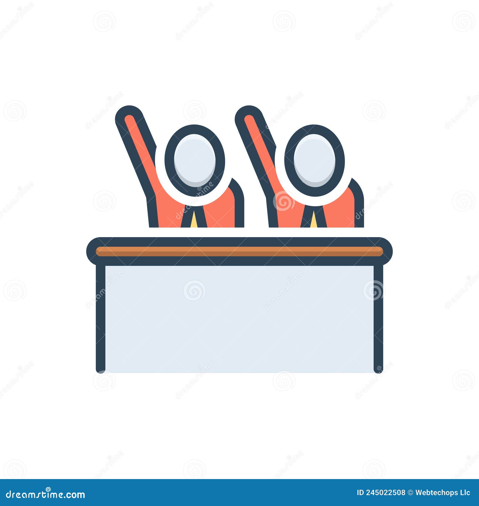 Color Illustration Icon for Participate, Take Part in and Debate Stock ...