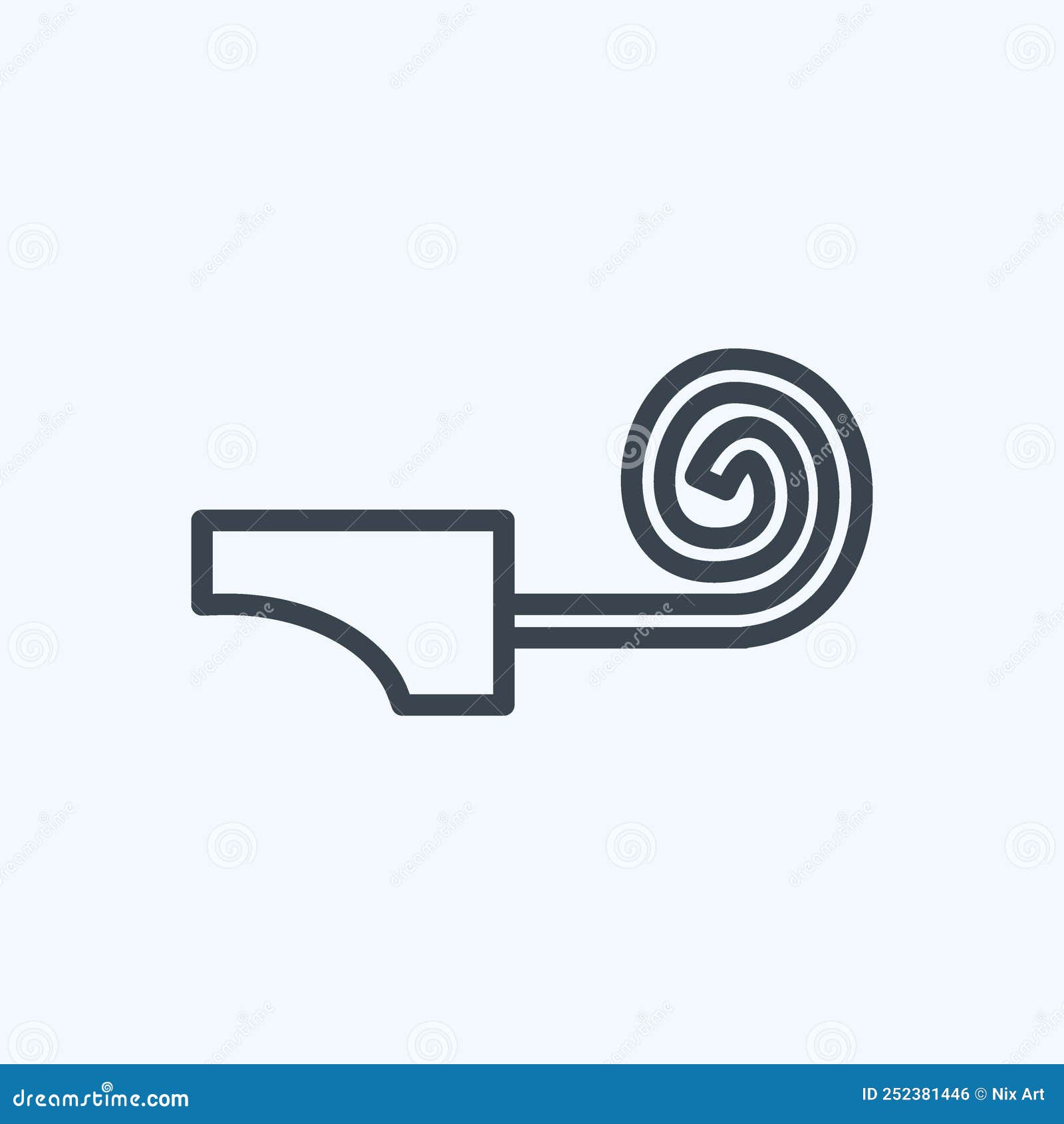 Icon Party Blower. Suitable for Party Symbol. Line Style. Simple Design ...