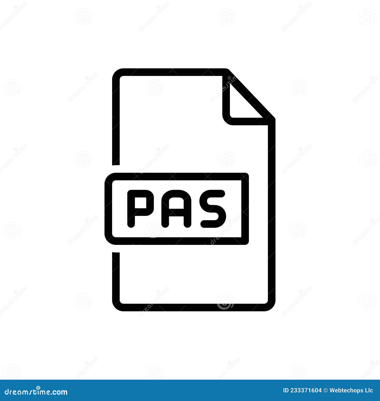 Black Line Icon for Pas, Passport and Citizenship Stock Illustration ...