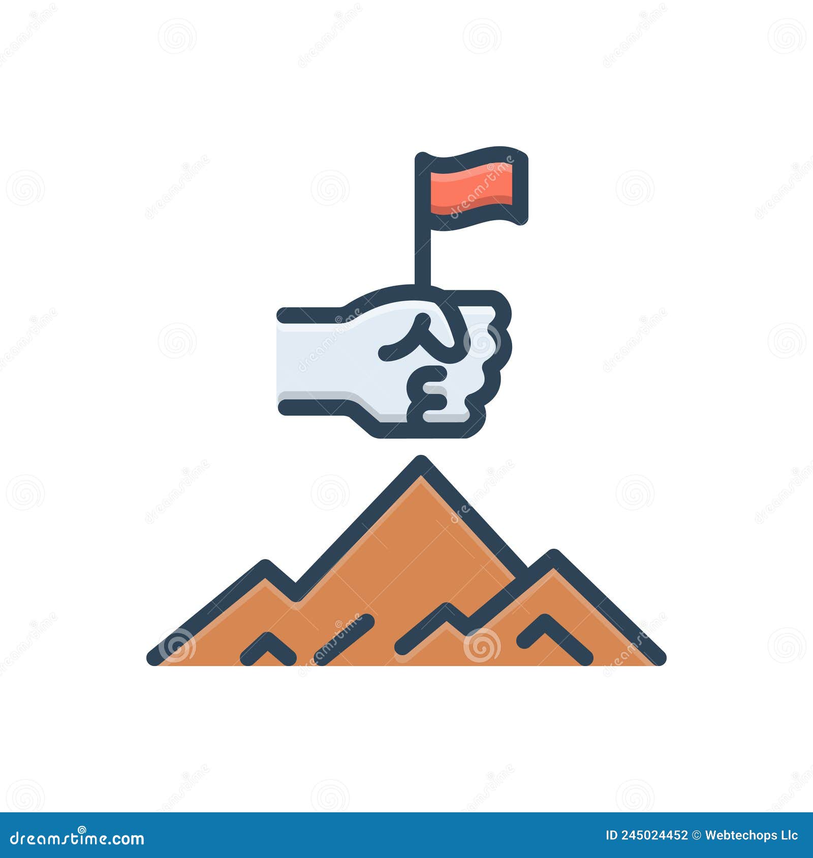 Fervor And Success - Shown As Word Fervor On A Fuel Tank And A Balloon ...