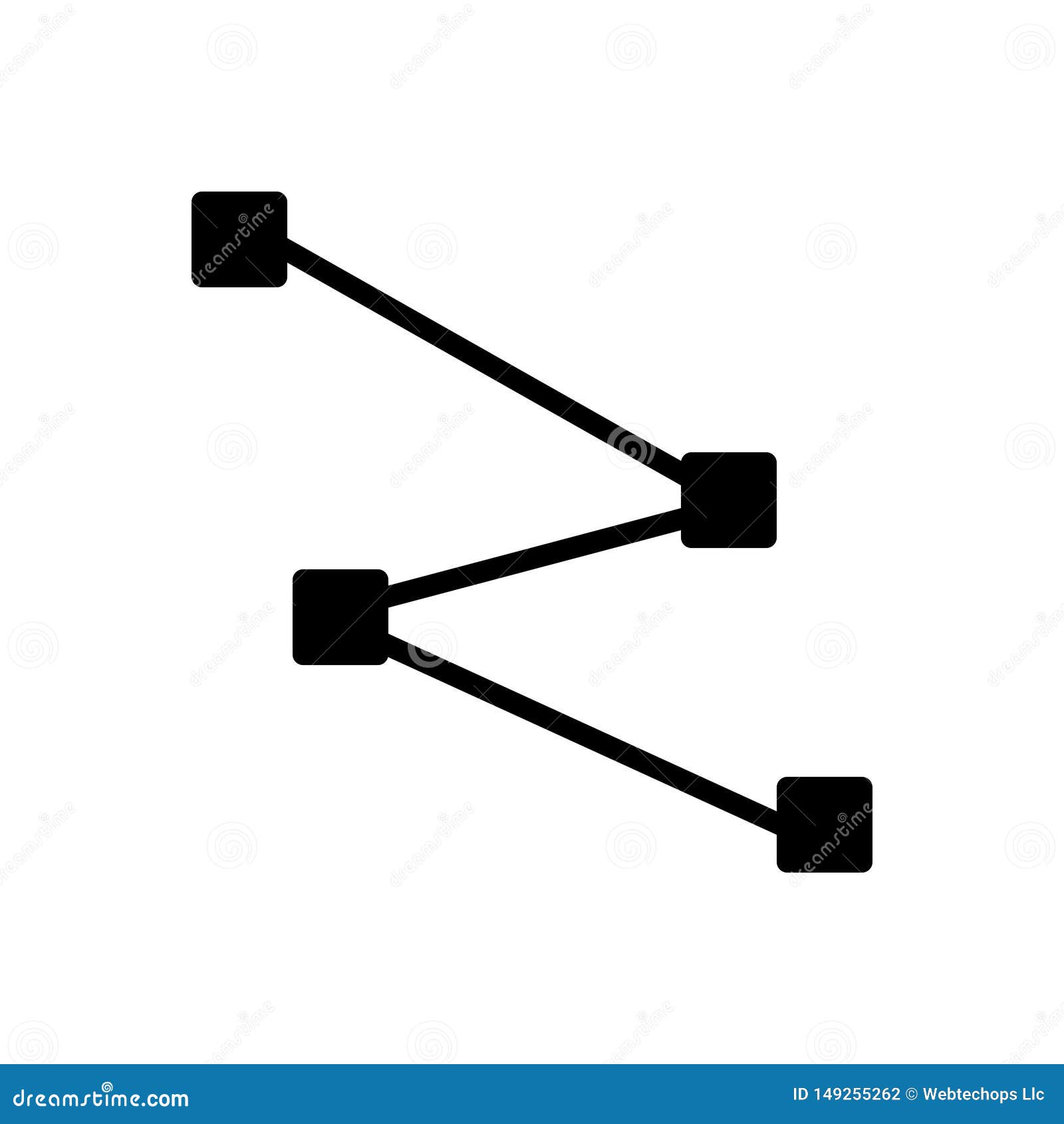 Black Solid Icon for Path, Way and Walkway Stock Vector - Illustration ...