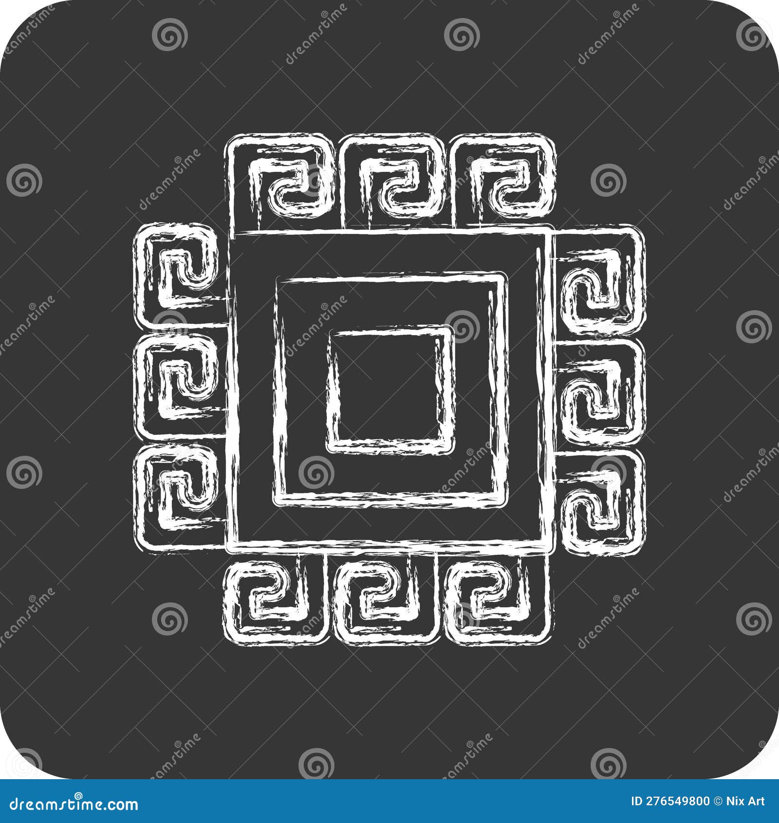 Icon Pattern. Related To Decoration Symbol. Chalk Style. Simple Design ...