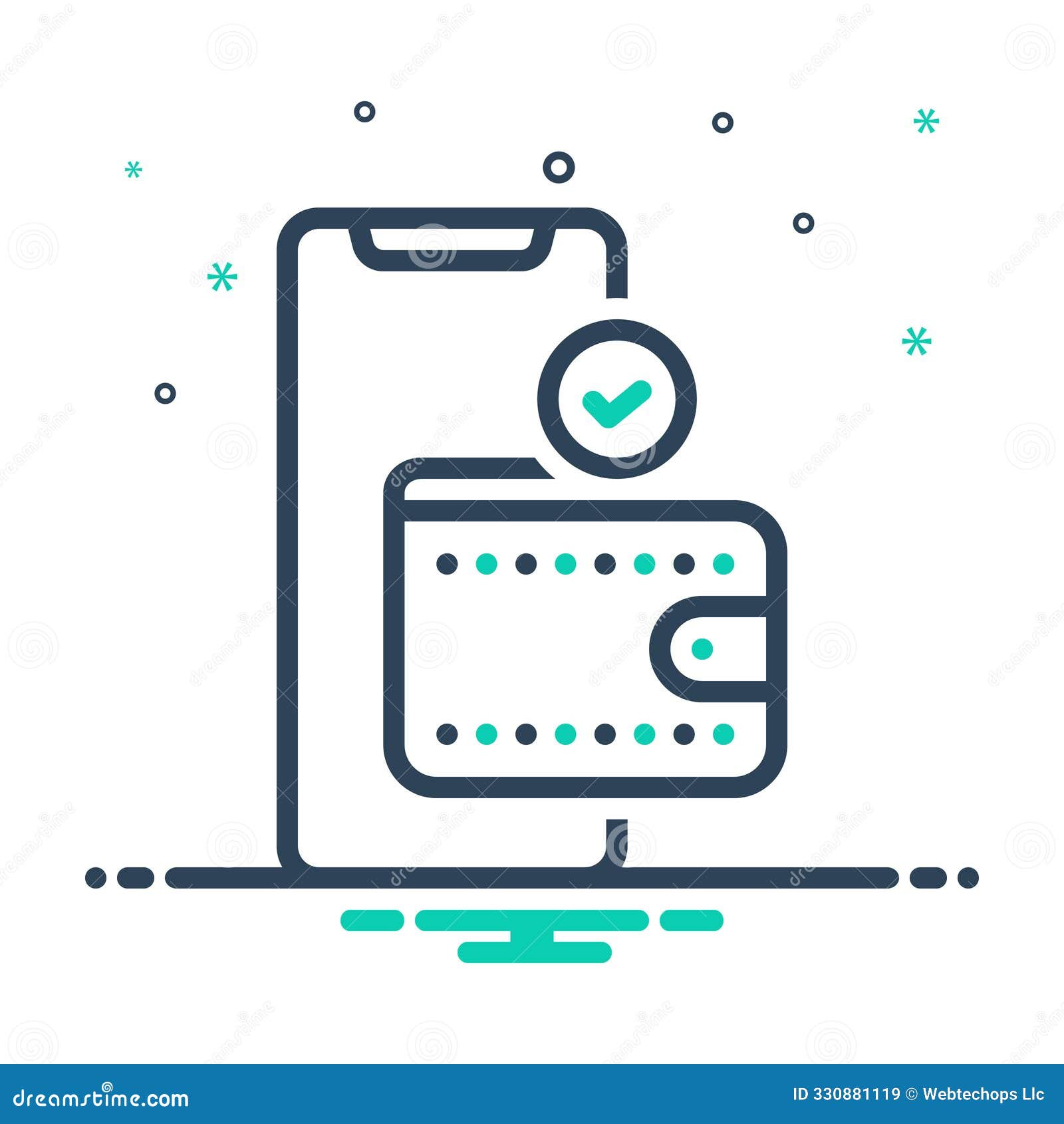 Mix Icon for Payment, E Wallet and Banking Stock Vector - Illustration ...