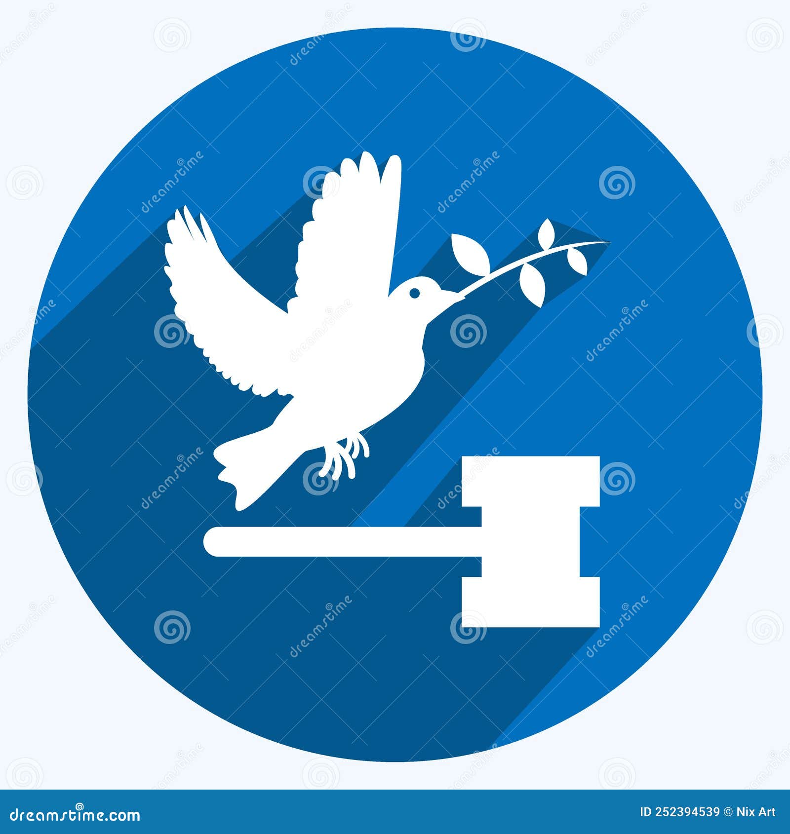 Icon Peace and Justice. Suitable for Community Symbol. Long Shadow ...