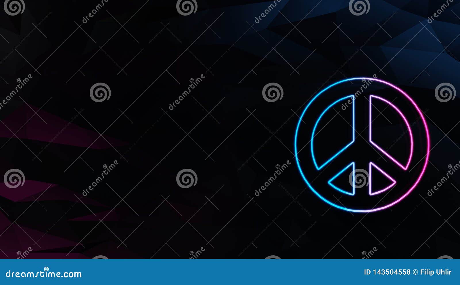 Icon of peace symbol stock illustration. Illustration of poly - 143504558