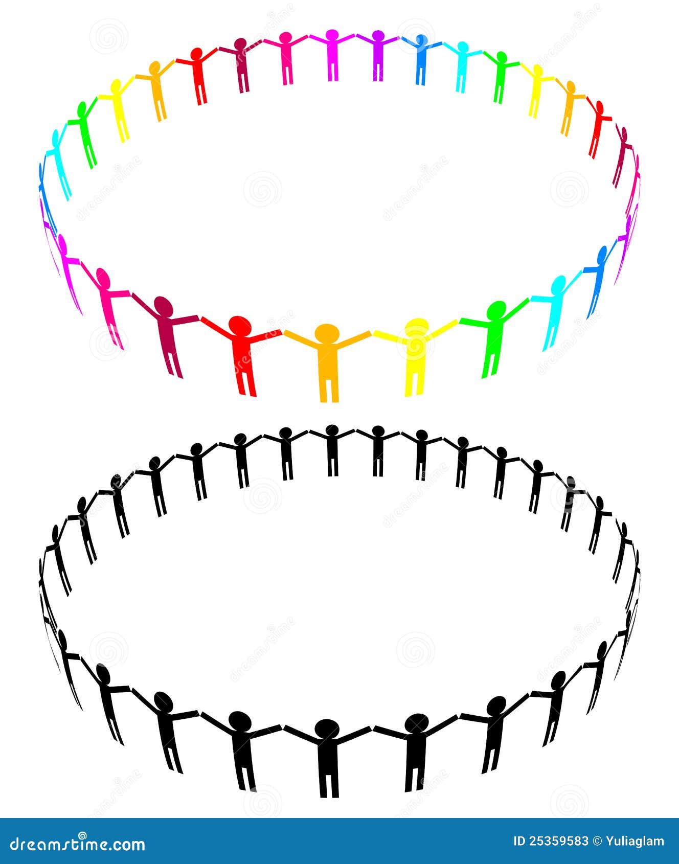 Icon - people in circle stock vector. Illustration of company - 25359583