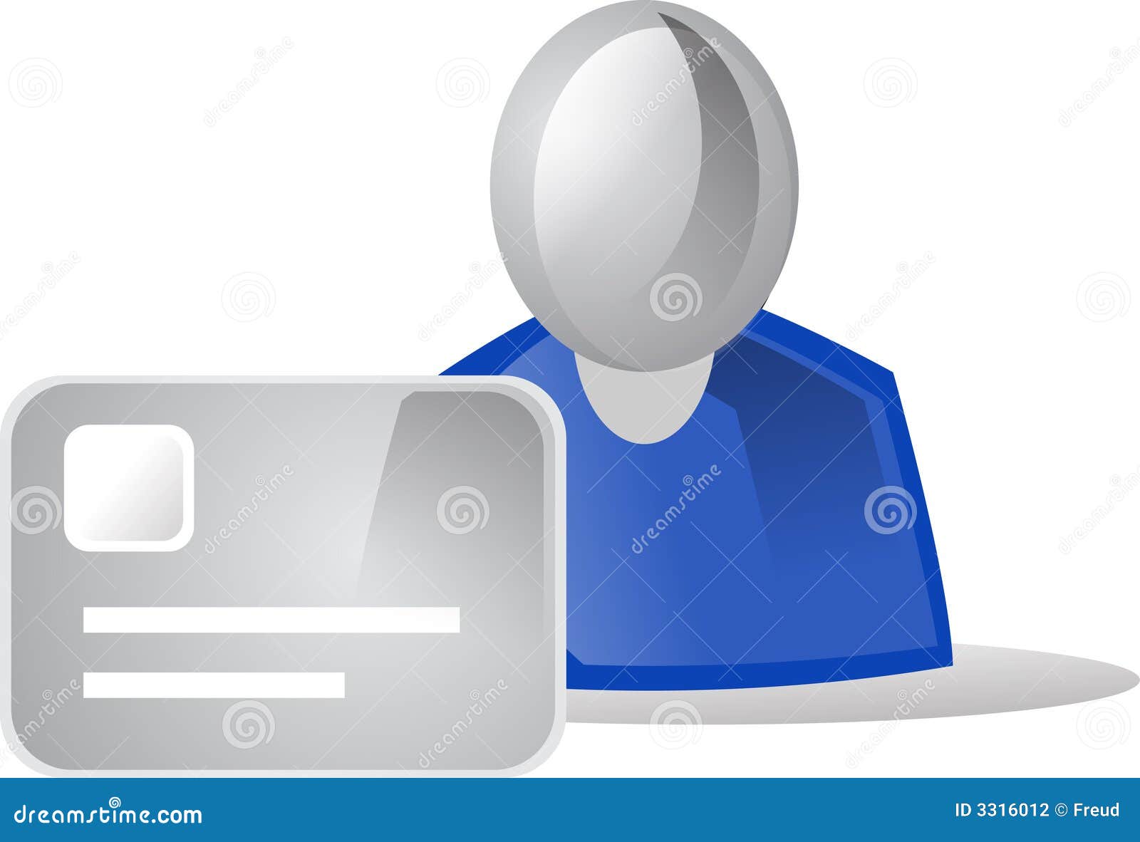 Icon People & Credit Card Stock Illustration - Illustration of credit ...
