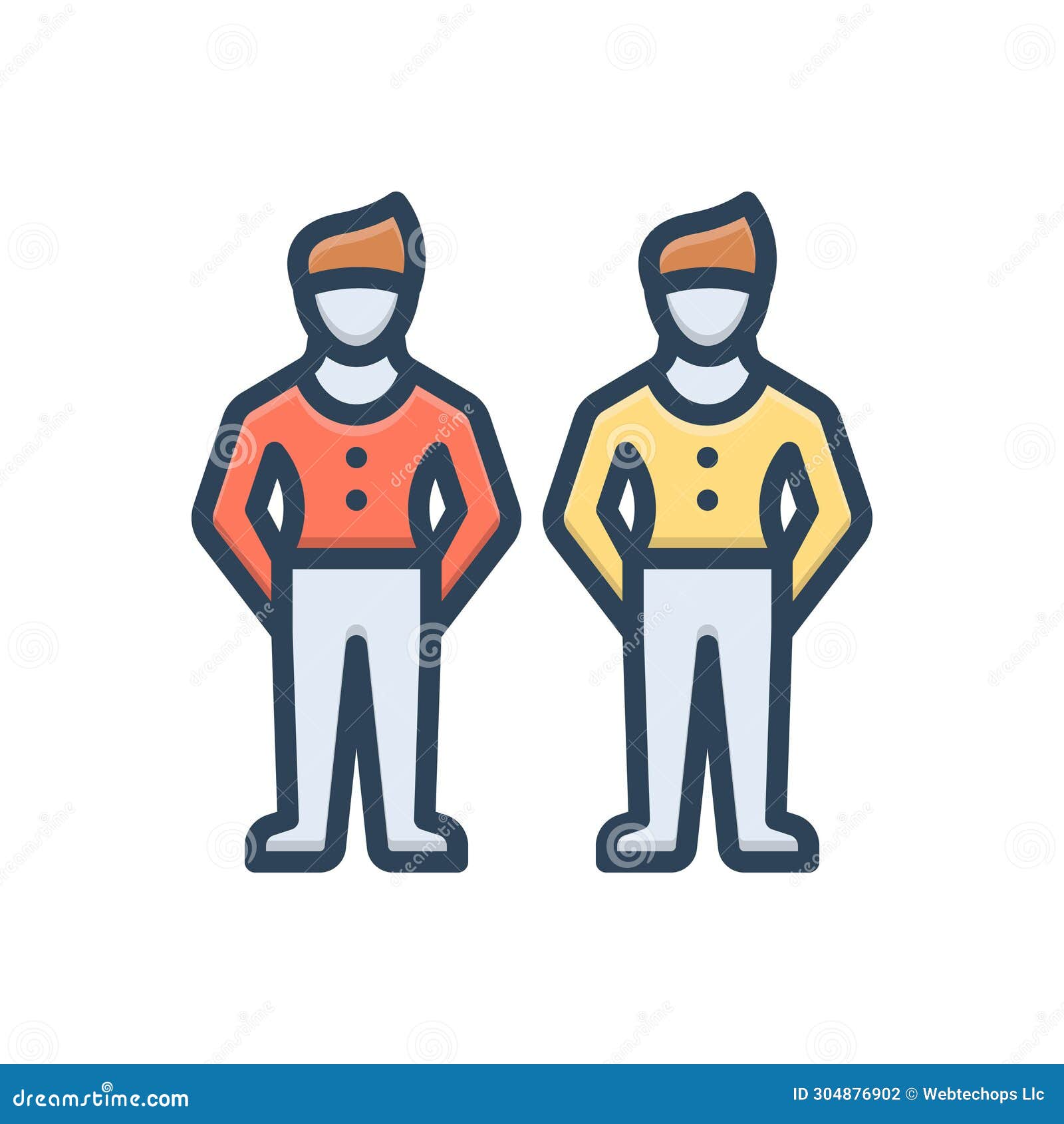Color Illustration Icon for People, Public and Male Stock Vector ...