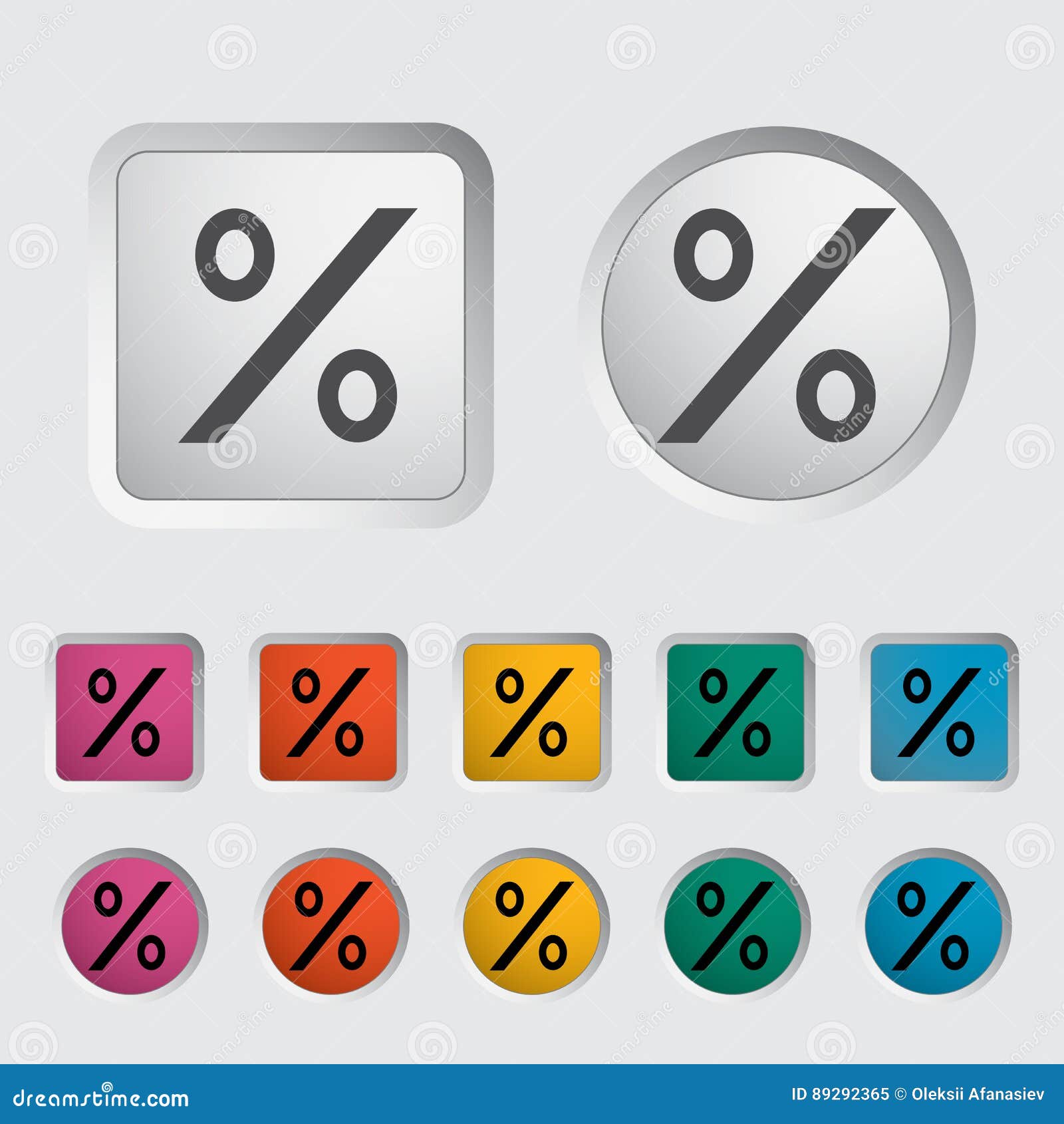 Icon percent sign 2 stock vector. Illustration of advertising - 89292365