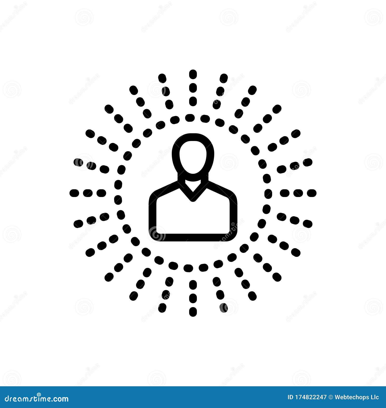 Black Line Icon for Perception, Picture and Viewpoint Stock ...