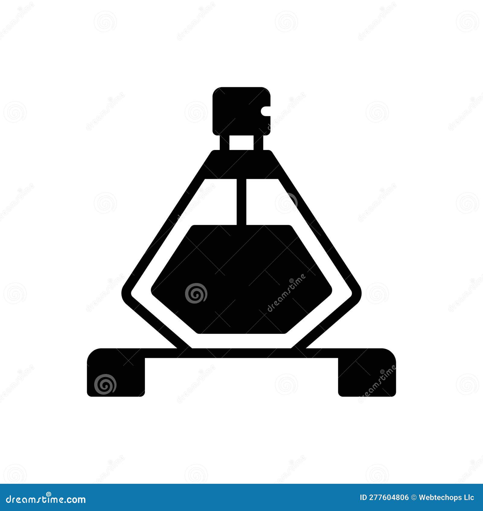 Black Solid Icon for Perfume, Cologne and Aroma Stock Vector ...